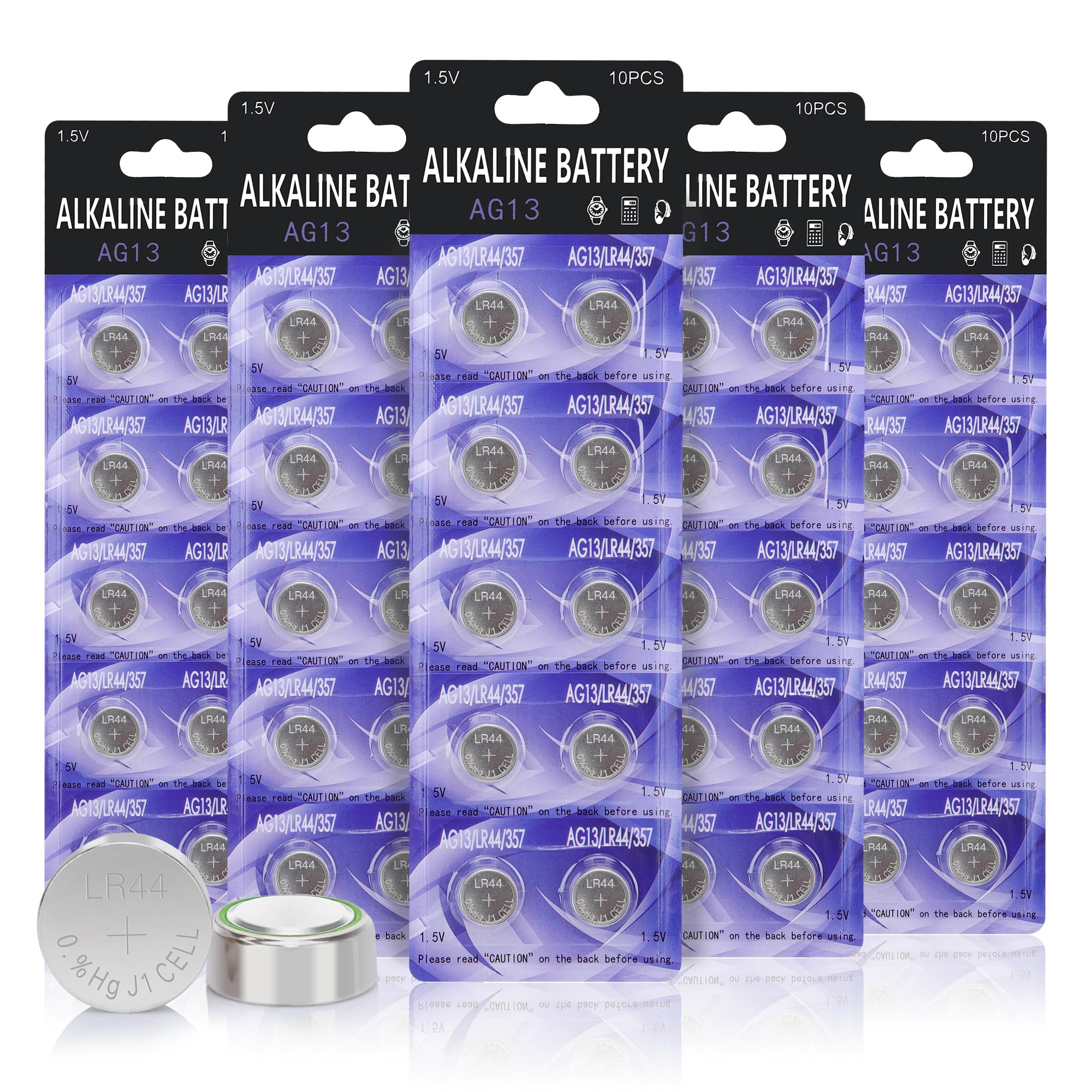 Amazon.com: kunying 50 Pack LR44 Batteries, LR44 L1154F AG13 357 303 ...