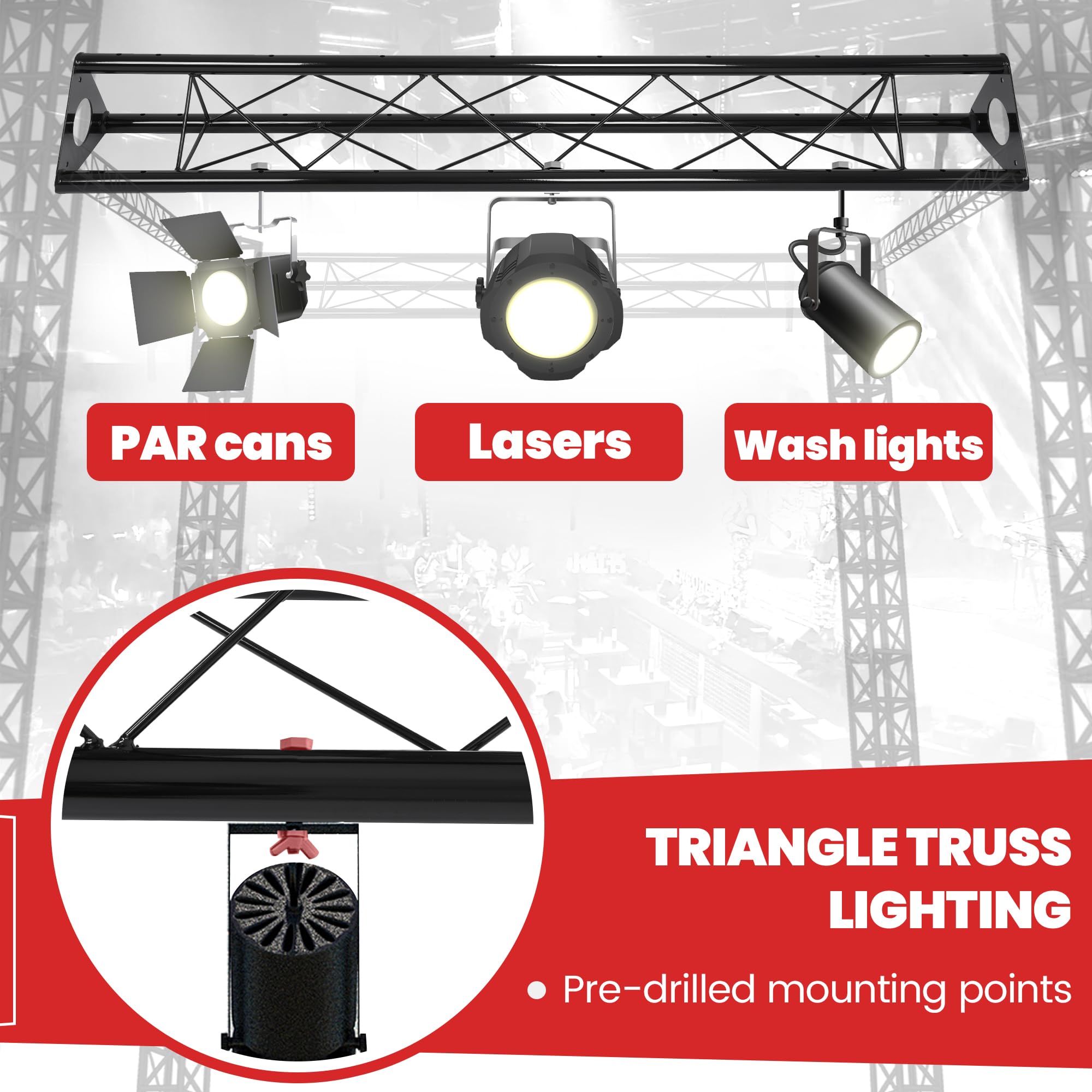Triangle Truss Lighting Lite Truss 3 Rail Truss With Track