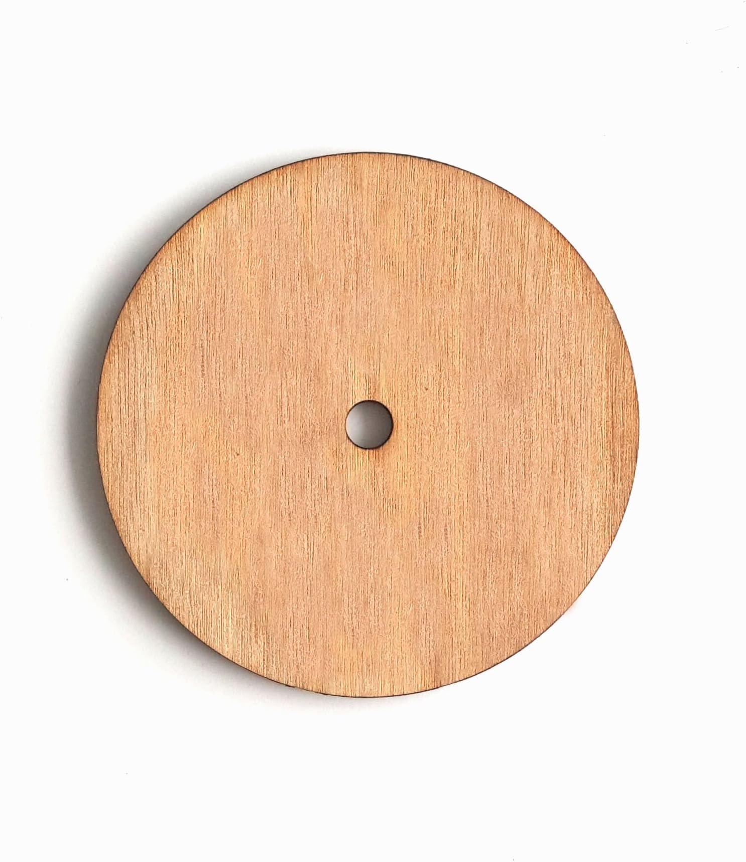 Amazon.com: 25 Wood Circle with 1/4" Center Hole Blank Discs 3/16 ...