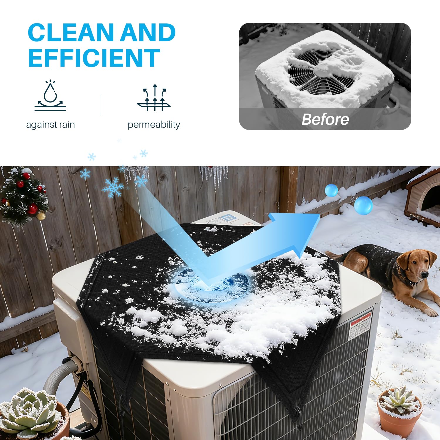 Snapklik.com : Air Conditioner Cover For Outside Units, 32" X 32" AC ...