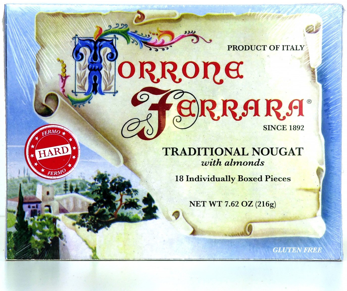 Amazon.com: Ferrara Traditional Retro Hard Torrone Nougat with Almonds ...