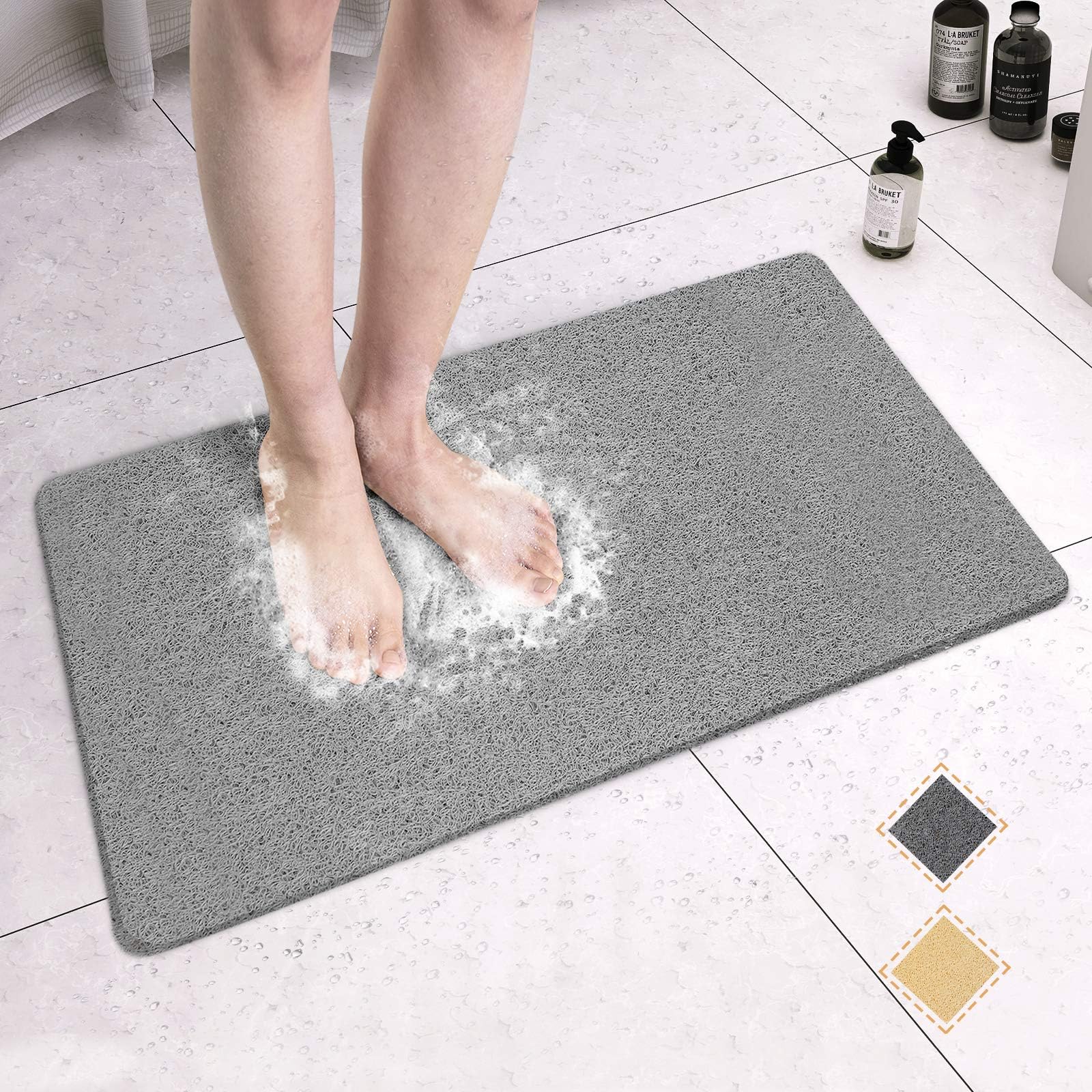 Amazon.com: MAPLEZ Non-Slip Bath Mat for Tub Shower Mat Bathtub Mat for ...