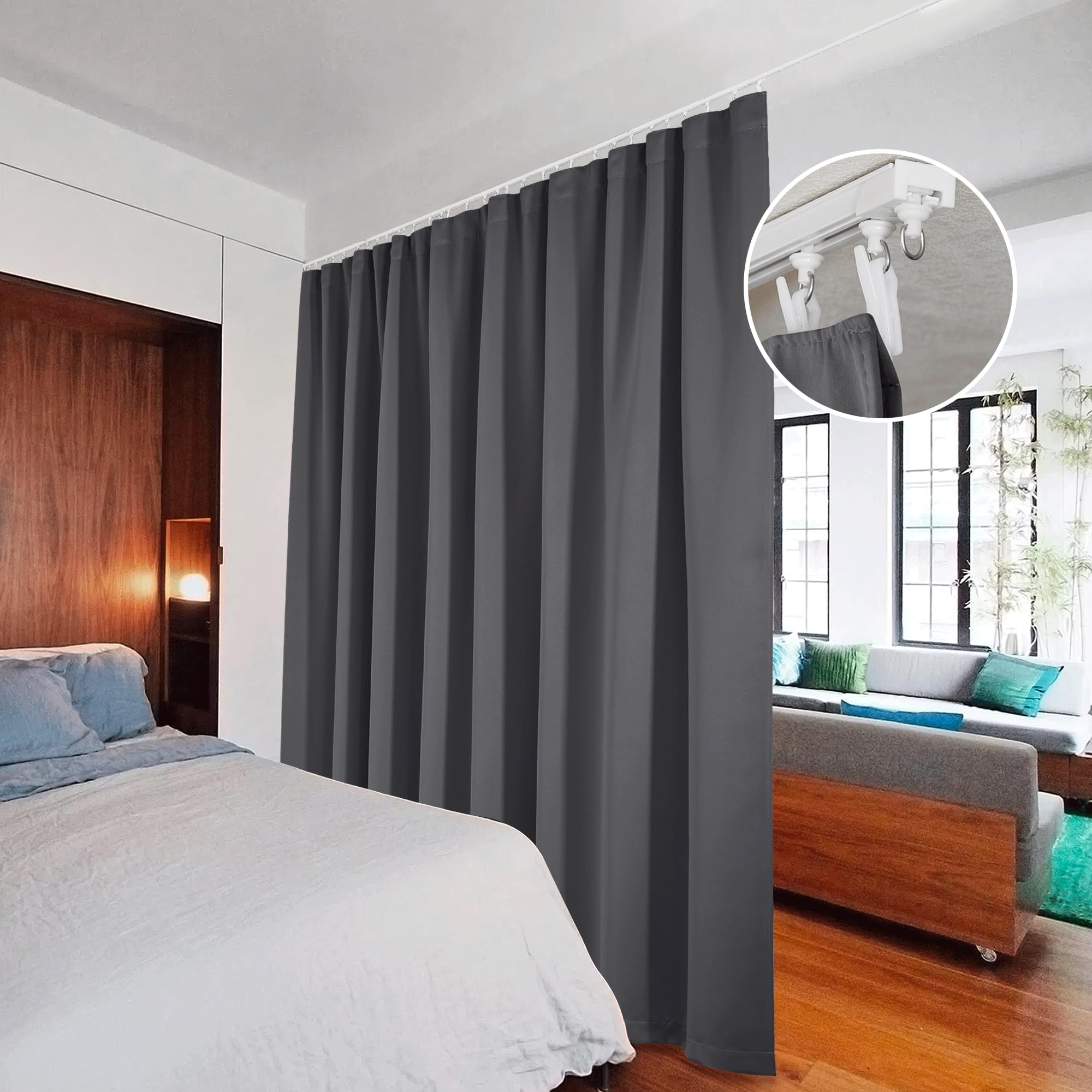 Amazon.com: RYB HOME Wall Divider Curtain and Outdoor Patio Curtains ...