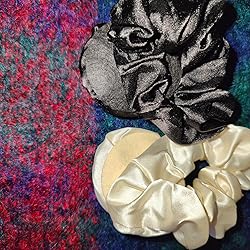 Amazon.com : Nolang Jumbo Oversized Satin Scrunchies for Women, Extra ...