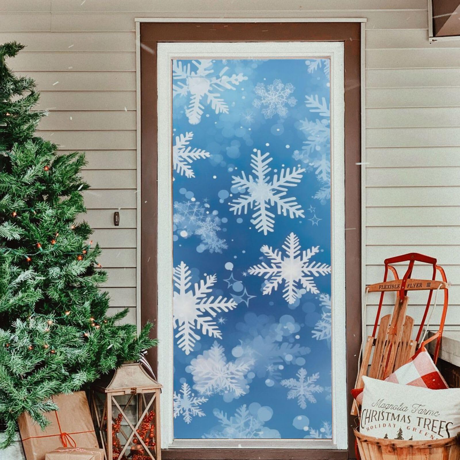 Snowflake Decorations Classroom Door
