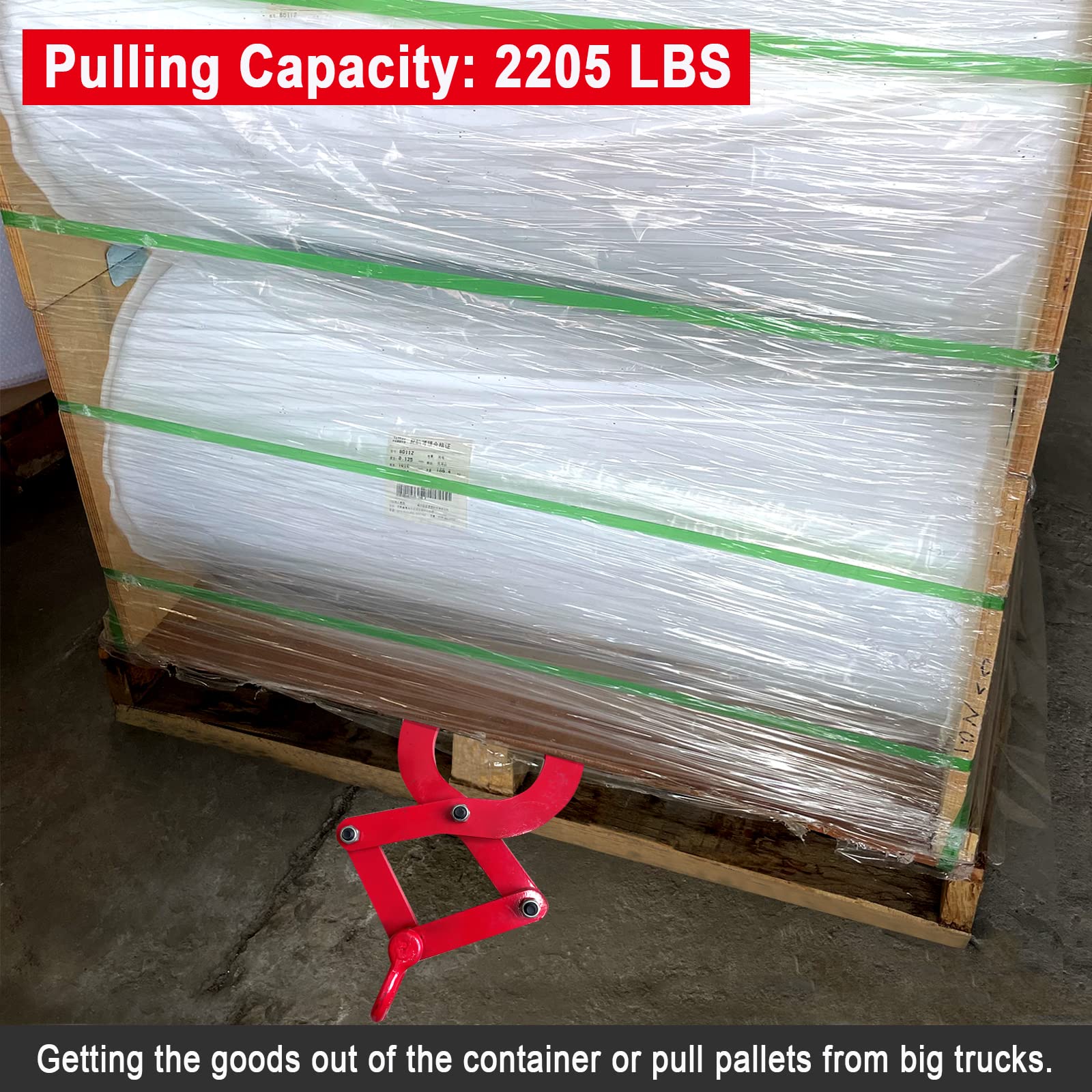 Snapklik.com : Pallet Puller 1T/2205lbs Capacity Heavy Duty Steel ...