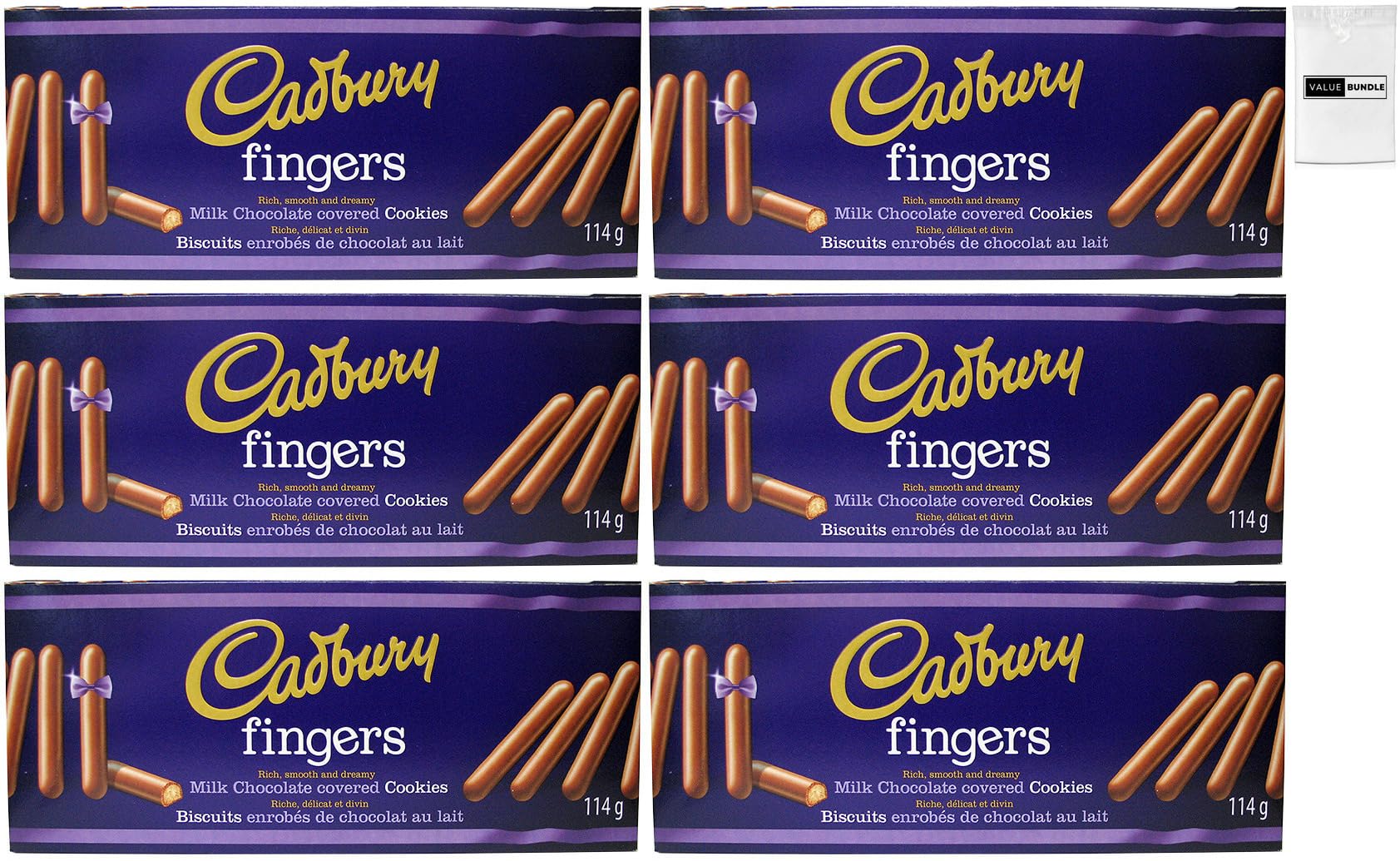 Value Bundle: CADBURY FINGERS Biscuits - Milk Chocolate - Cadbury Dairy ...