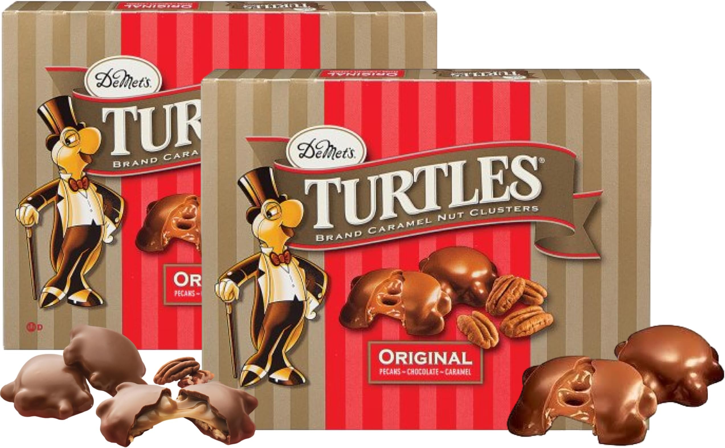 Amazon.com: Nestle the Original Turtles 100% Pecan 350g/12.34oz Box ...