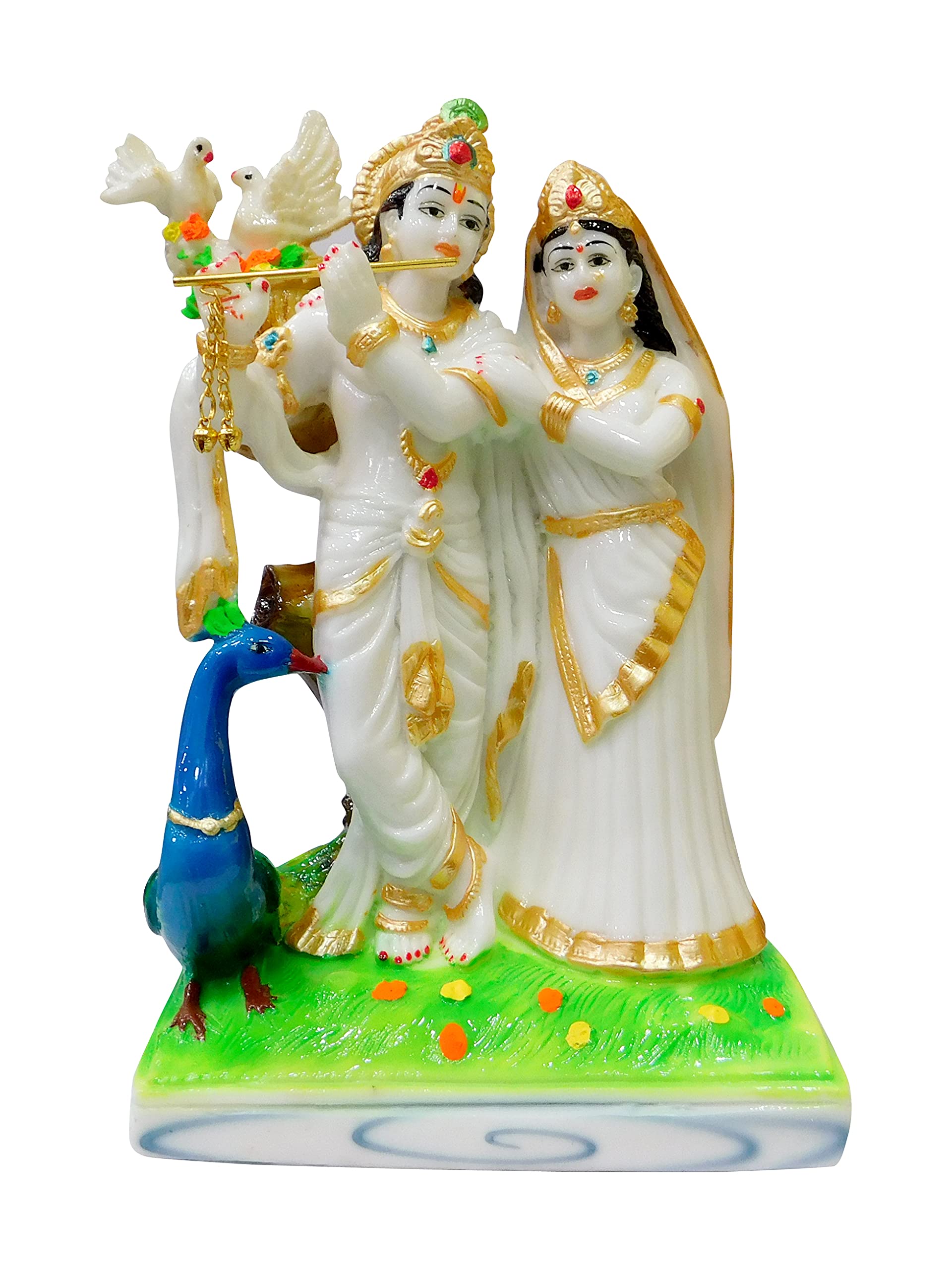 Radha Krishna Standing Statue For Home Pooja Temple Lord Radha ...