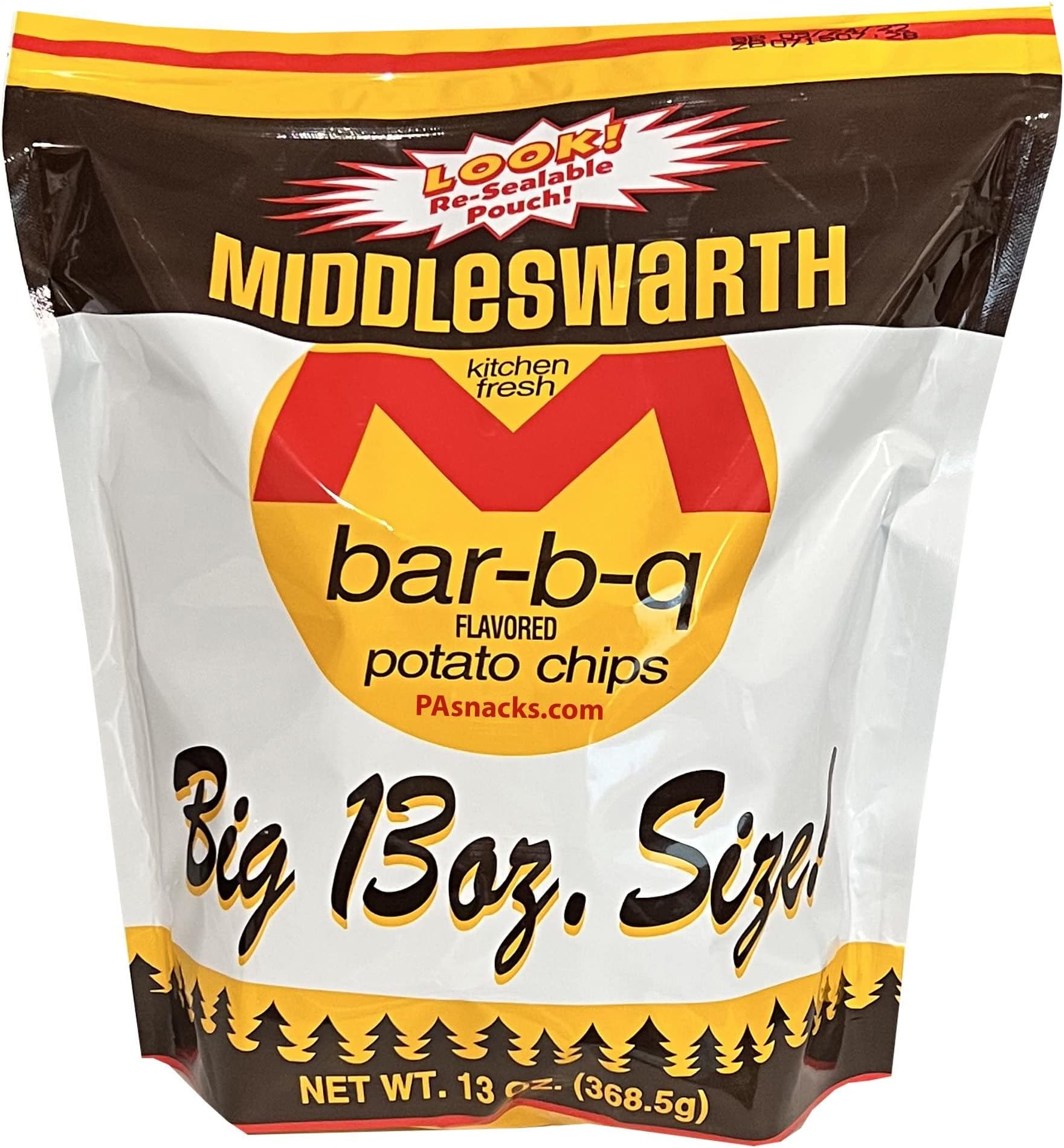 Amazon.com: Middleswarth Kitchen Fresh Potato Chips Bar-B-Q Flavored ...