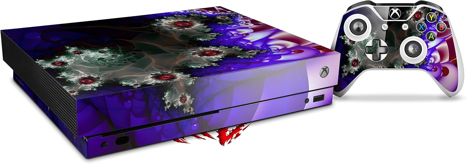 Amazon.com: Skin Wrap Compatible with Xbox One X Console and Controller ...