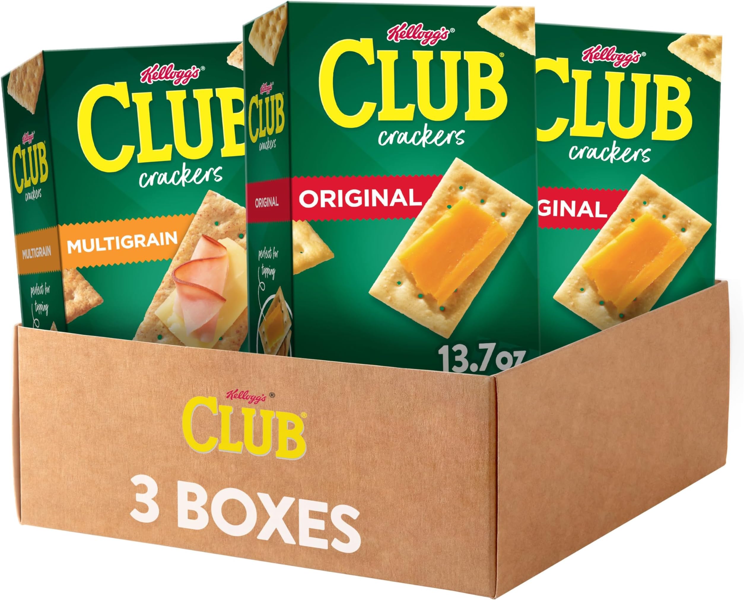 Amazon.com: Keebler Club Crackers Original, 13.7 Oz. (Pack of 3)