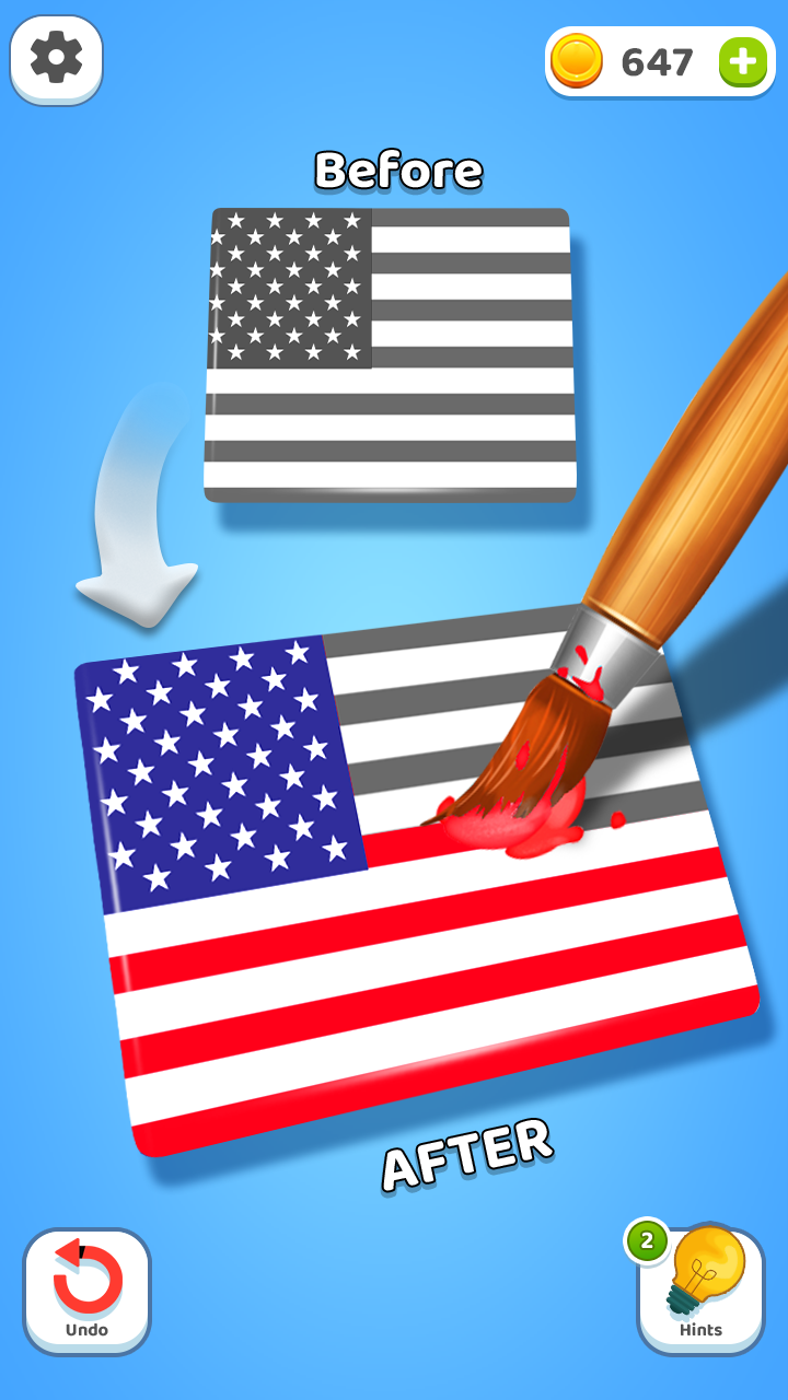 Flag Painting: 3D Coloring ASMR - App on Amazon Appstore