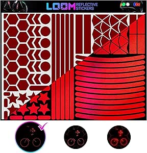 Amazon.com: LOOM Reflective Stickers Mega Kit (101pcs red)• Nighttime ...