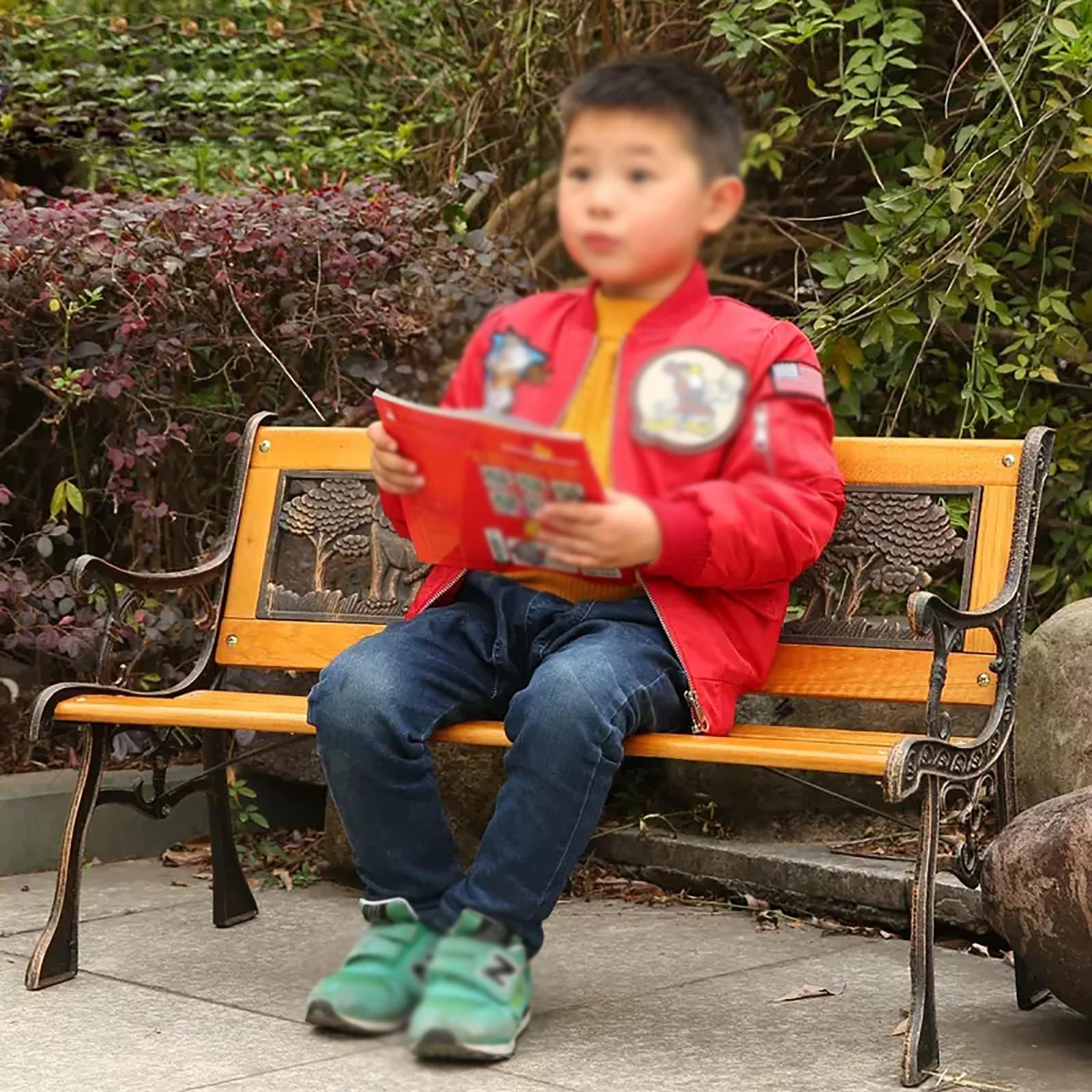 Amazon.com: ARHAMS Outdoor Benches for Children, Kids Mini Sized Park ...