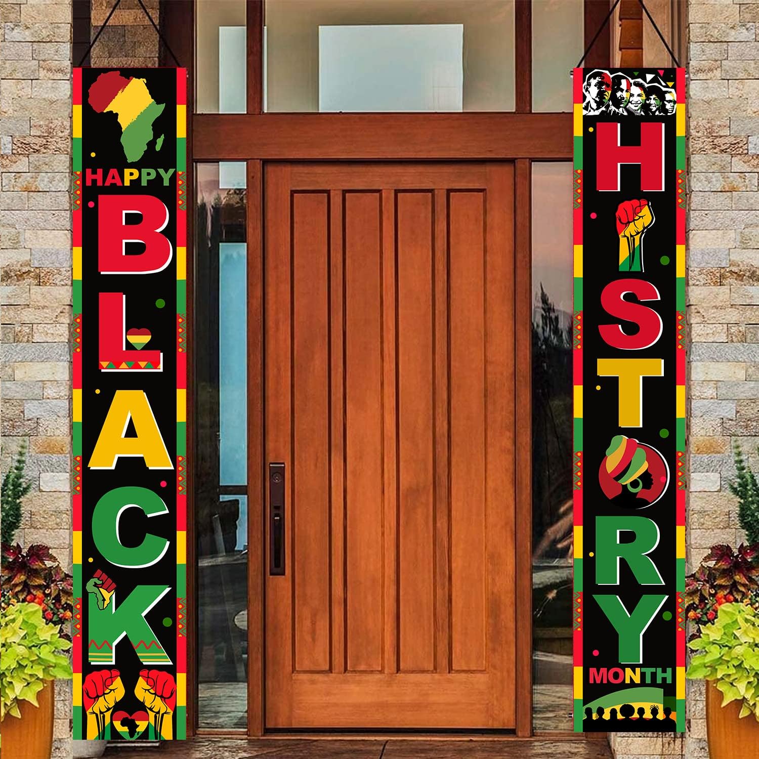 Amazon.com: Black History Month Door Decorations, 71'' x 12'' Black ...