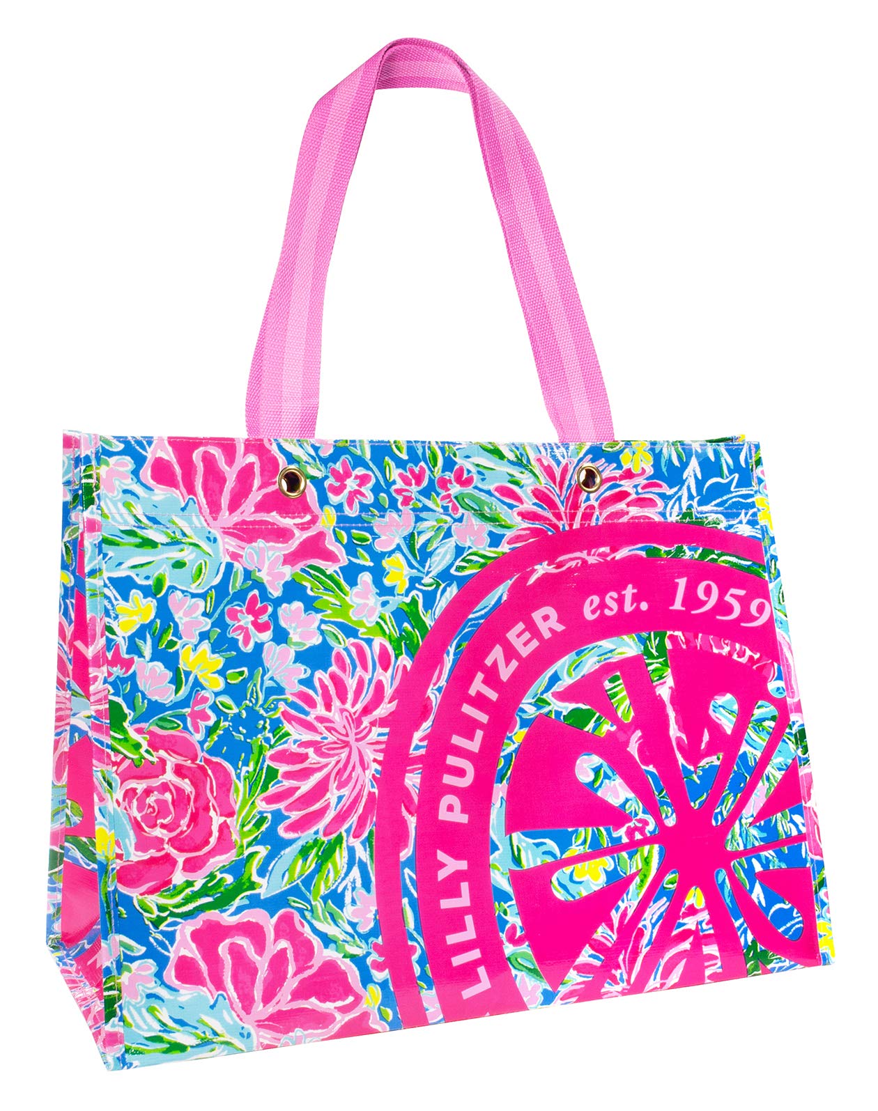 Amazon.com: Lilly Pulitzer XL Market Shopper Bag, Oversize Reusable ...