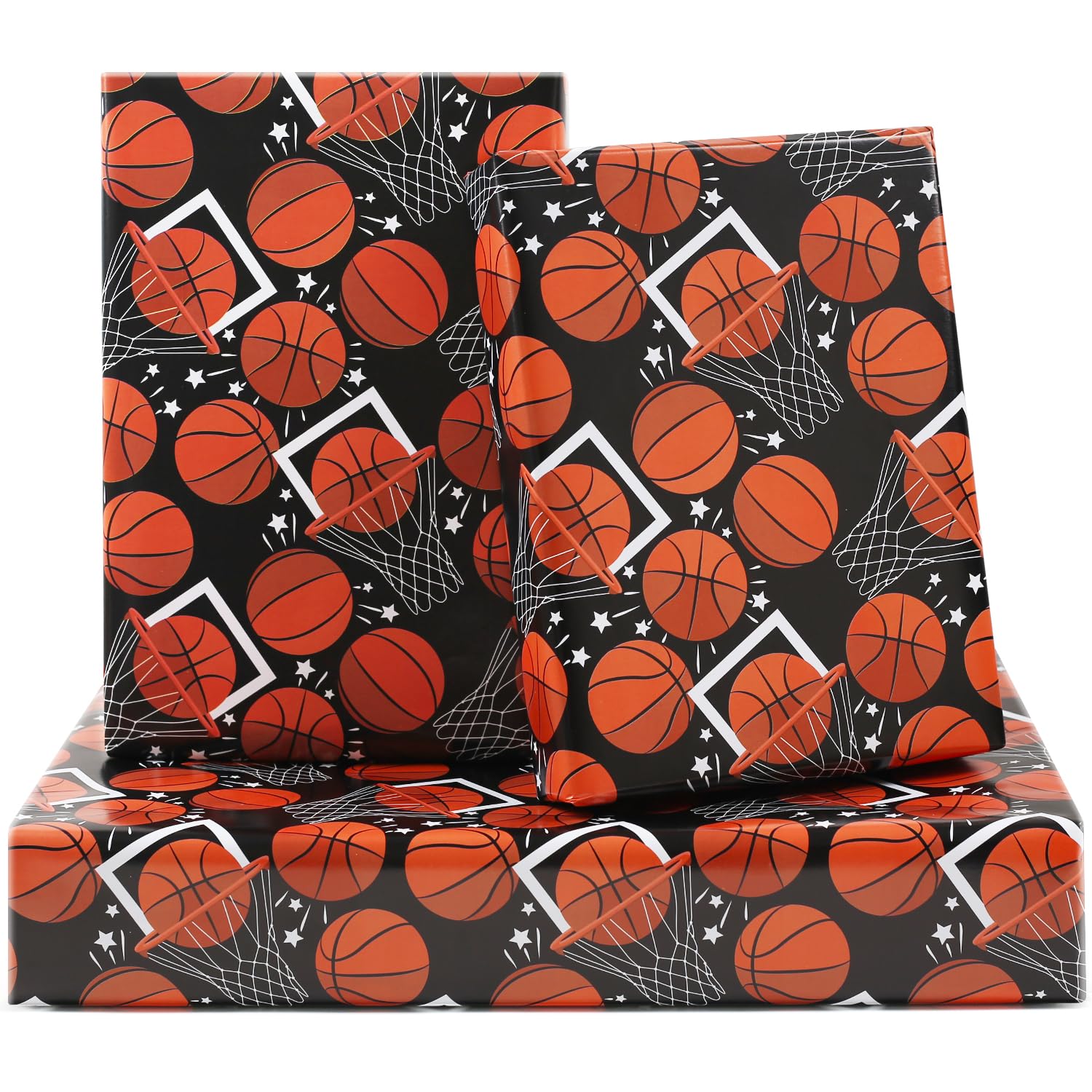 Amazon.com: NEPOG Basketball Wrapping Paper for Boys Girls Kids, Sports ...