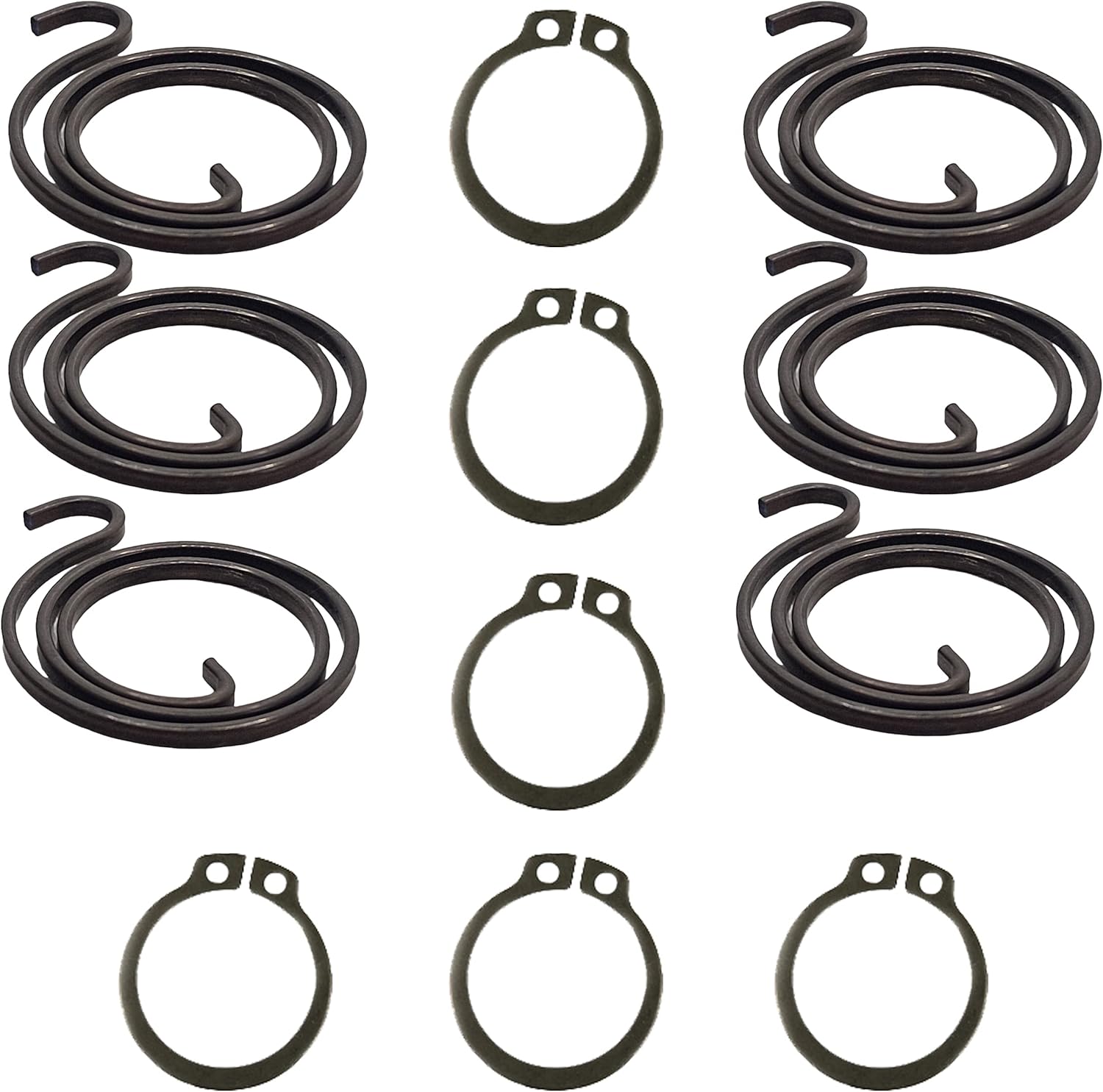 2.5 Turn Door Handle Springs Replacement Repair Kit Black Zinc Coating ...