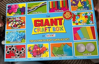 abeec Giant Craft Kit for Kids | Arts and Crafts Supplies Kit ...