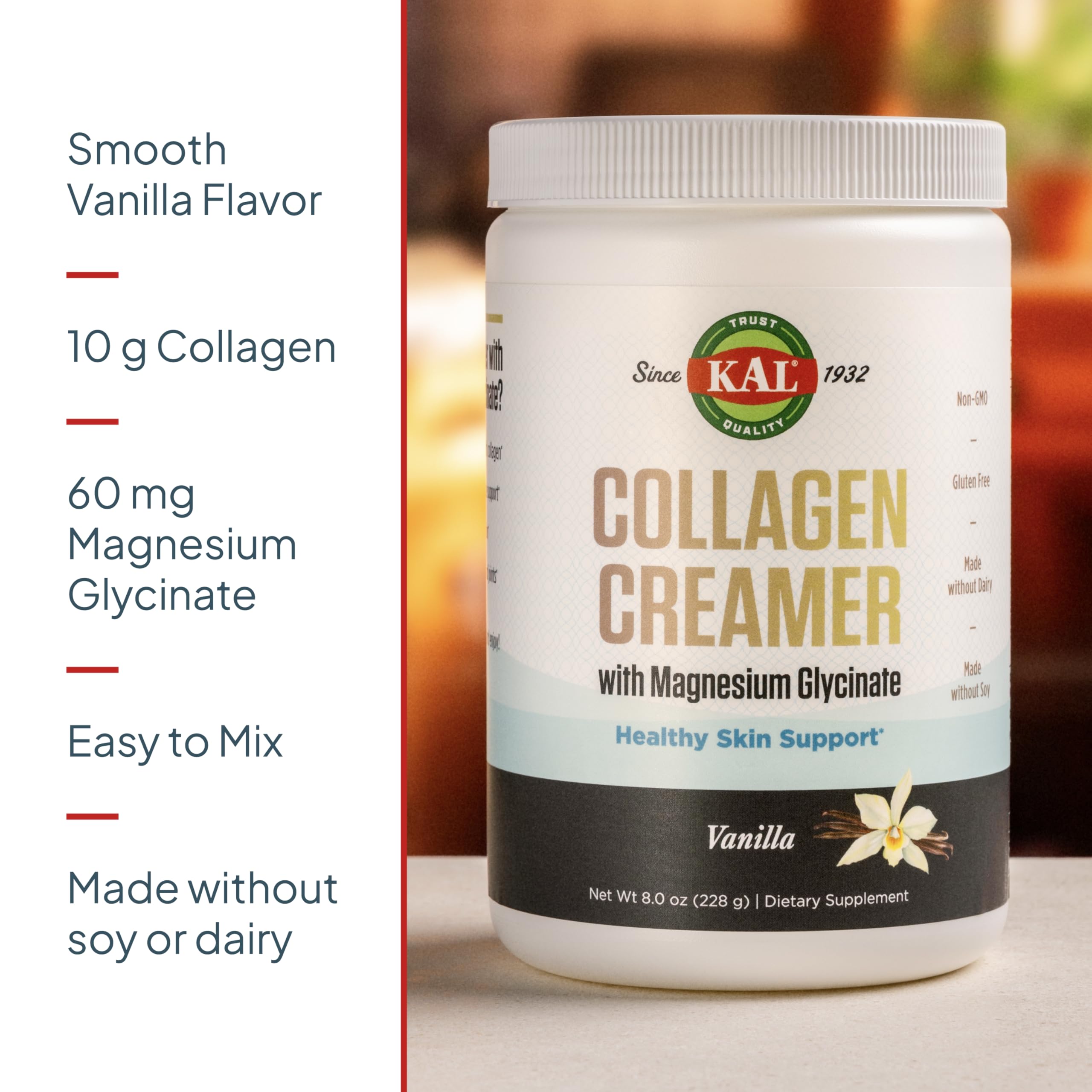 Snapklik.com : KAL Collagen Creamer, Vanilla Flavor, Keto Coffee Creamer