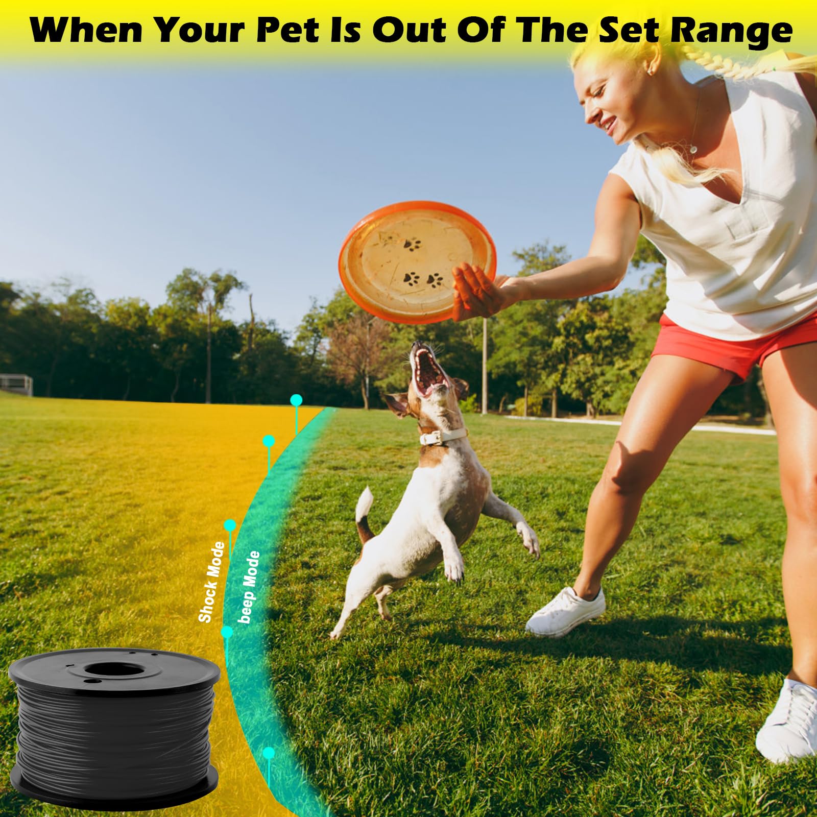 Electric Fence For Dogs Dropship 656Feet Underground Dog Fence Wire ...