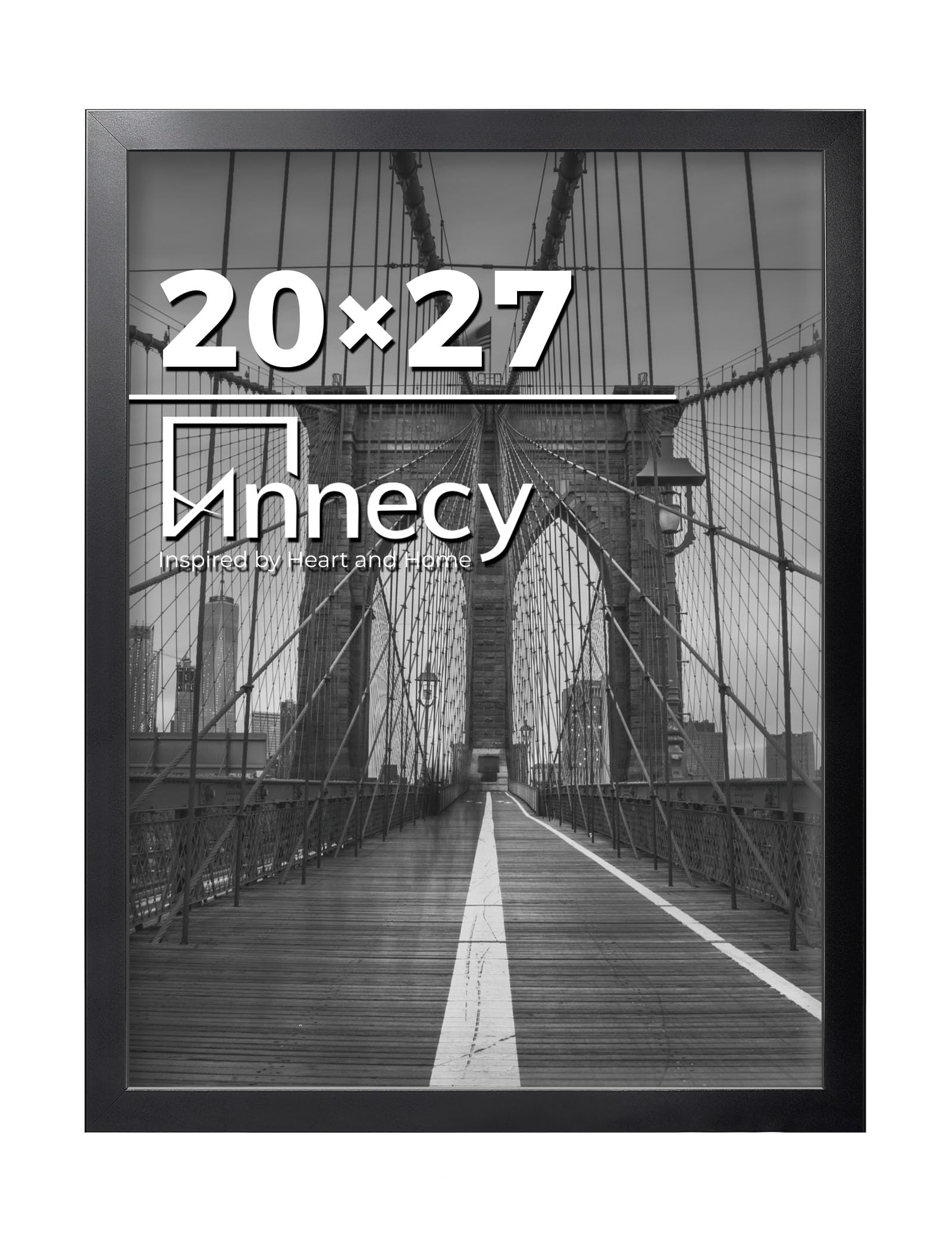 Amazon.com - Annecy 20x27 Frame Black 1 Pack, Classic Frame Display ...