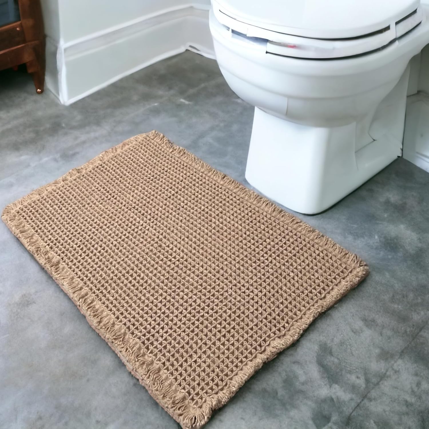 Amazon.com: SHIMOH Waffle Bath Mat, Super Absorbent Non-Slip Bath Mats ...