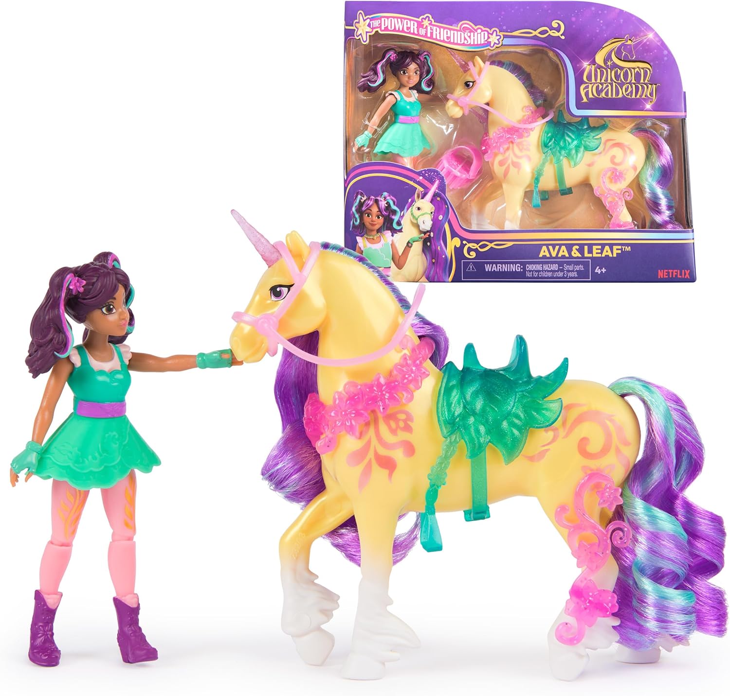 Unicorn Academy, Ava & Leaf Power of Friendship Set with Translucent ...