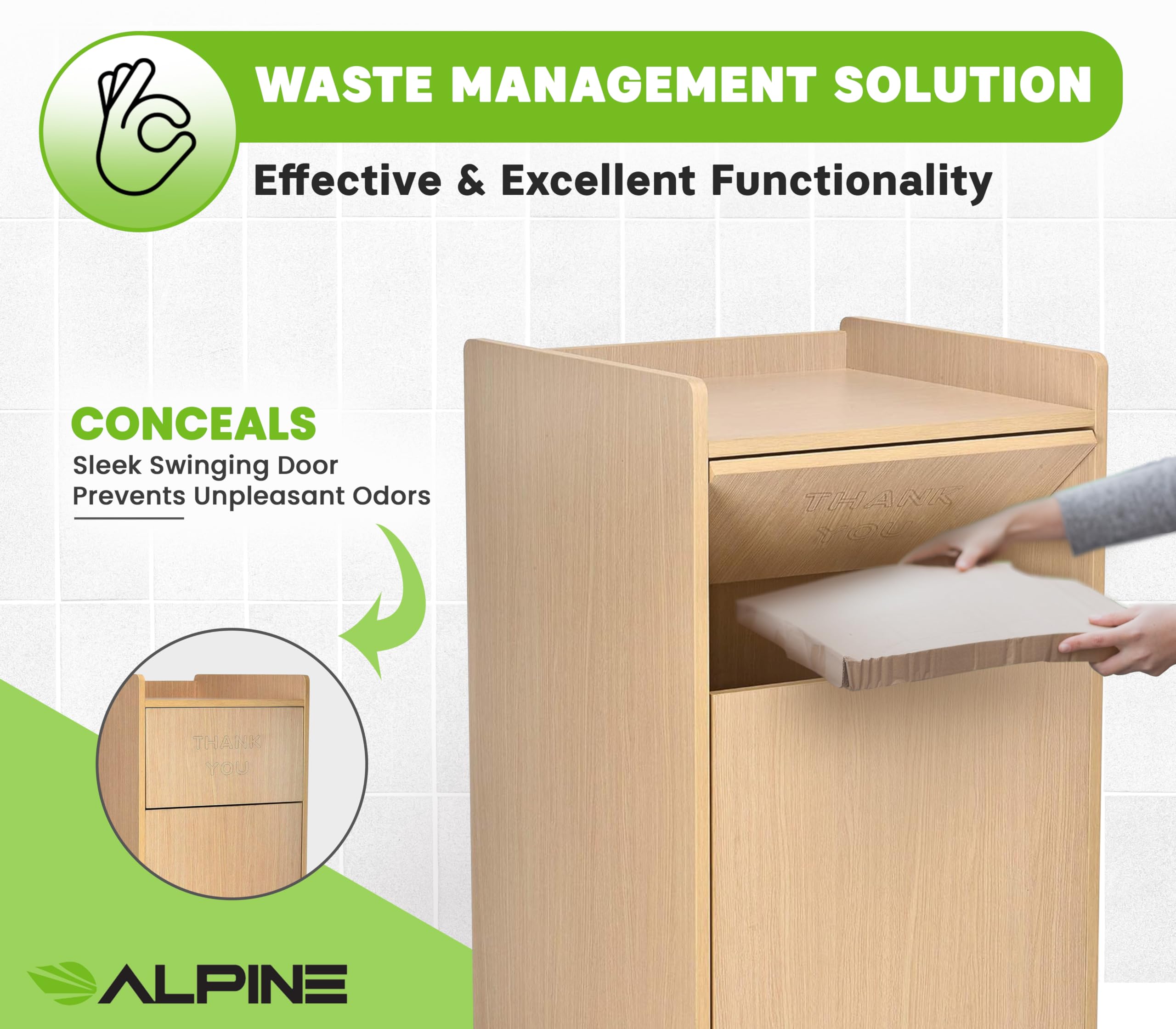 Snapklik.com : Alpine Trash Receptacle For Restaurants - Thank You ...
