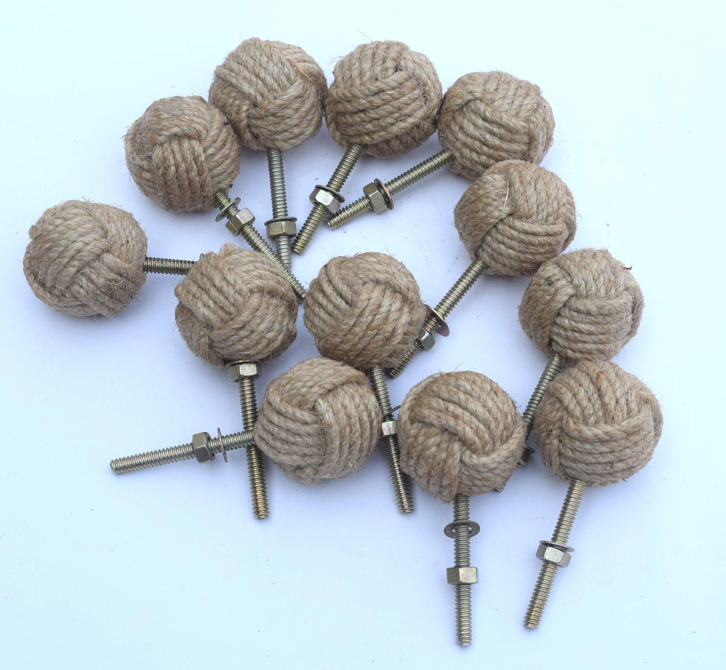 Riyex Nautical.Gift.Decor 12 Knotty Door knobs - Nautical Drawer pulls ...