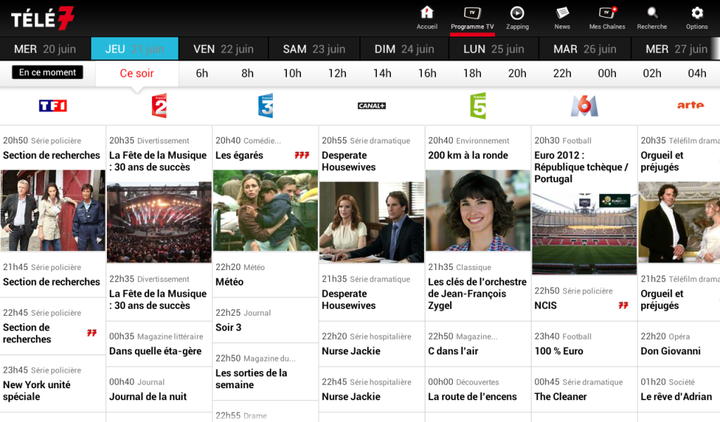 Télé7 programme TV - Application sur Amazon Appstore