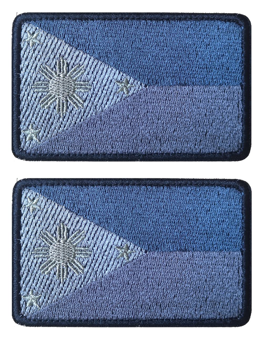 Snapklik.com : 2 PCS AliPlus Philippines Flag Patches Embroidered Tactical Military Morale Patch ...