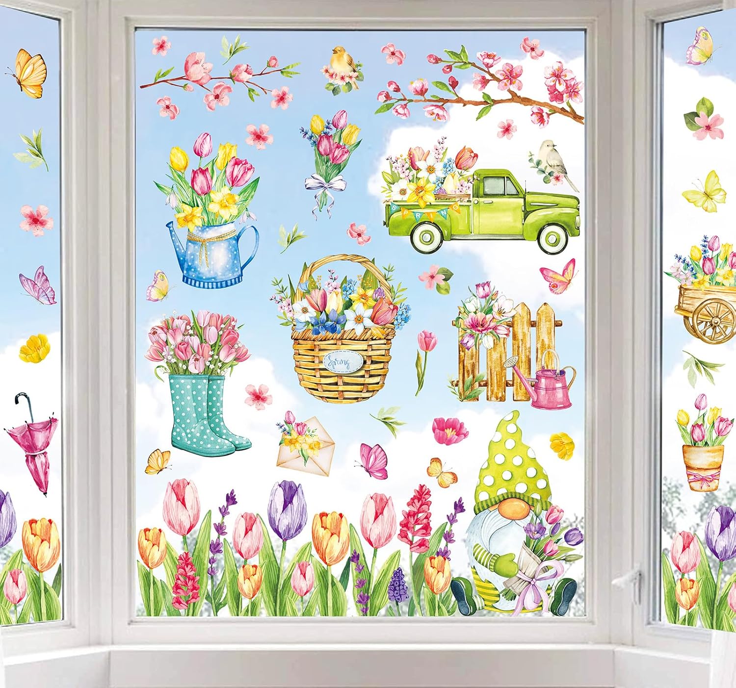 Summer Window Clings Bee Window Clings Honey Bee Window Decals Spring ...