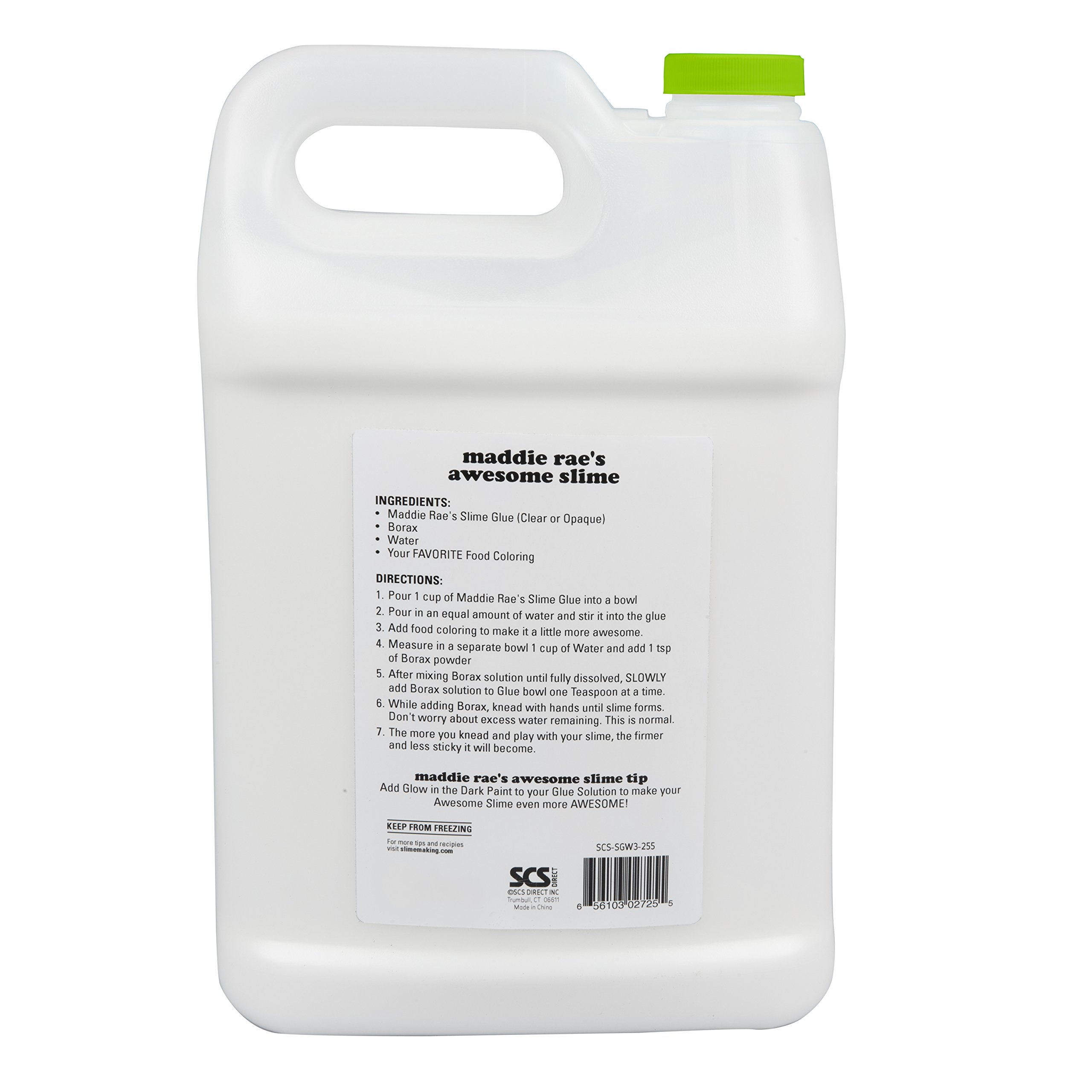 Buy Maddie Rae's Slime Glue (White) Gallon Value Size, Immediate ...