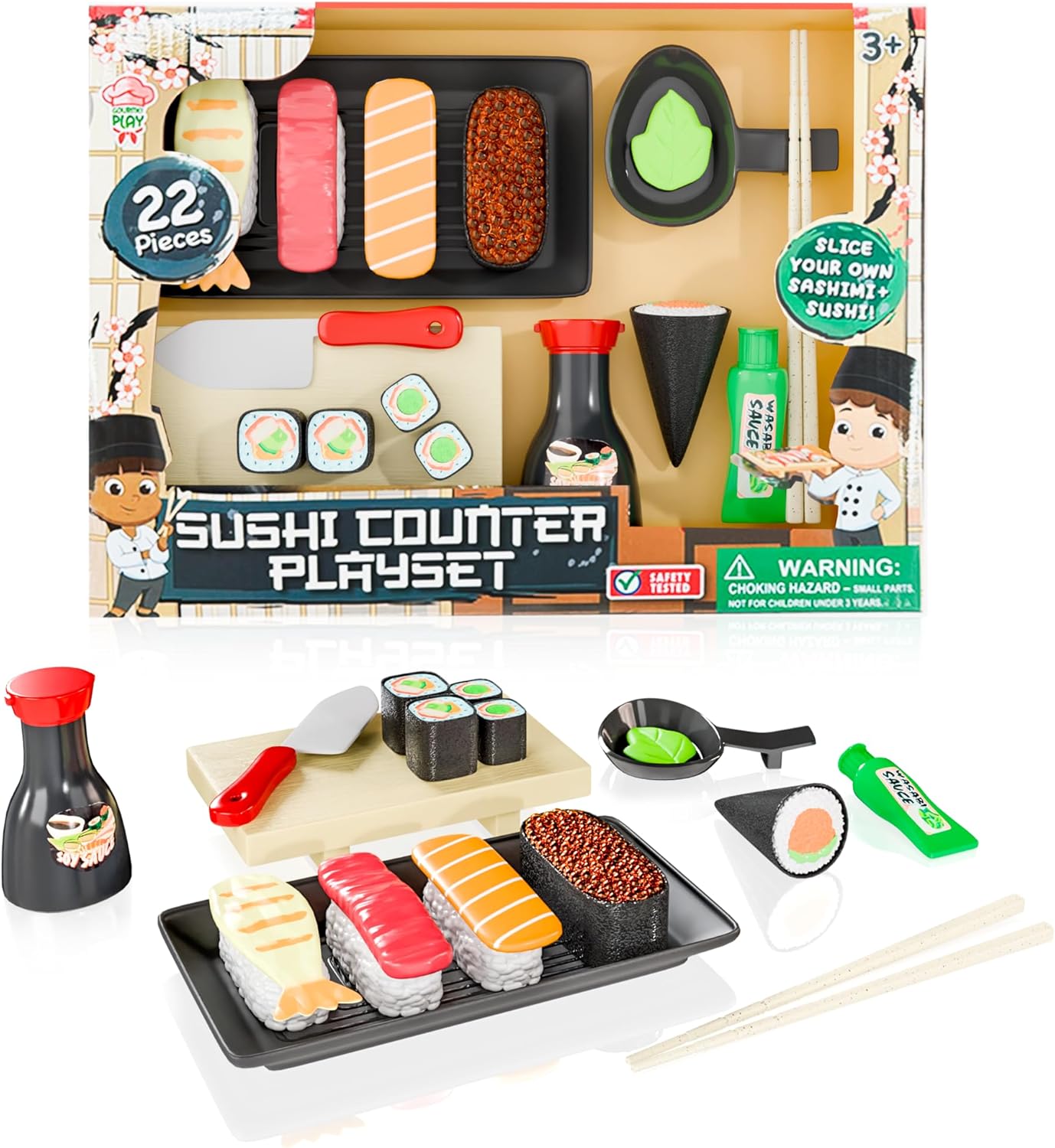 Amazon.com: Lollipop Sushi Interactive Toy - Pretend Play Food Set ...