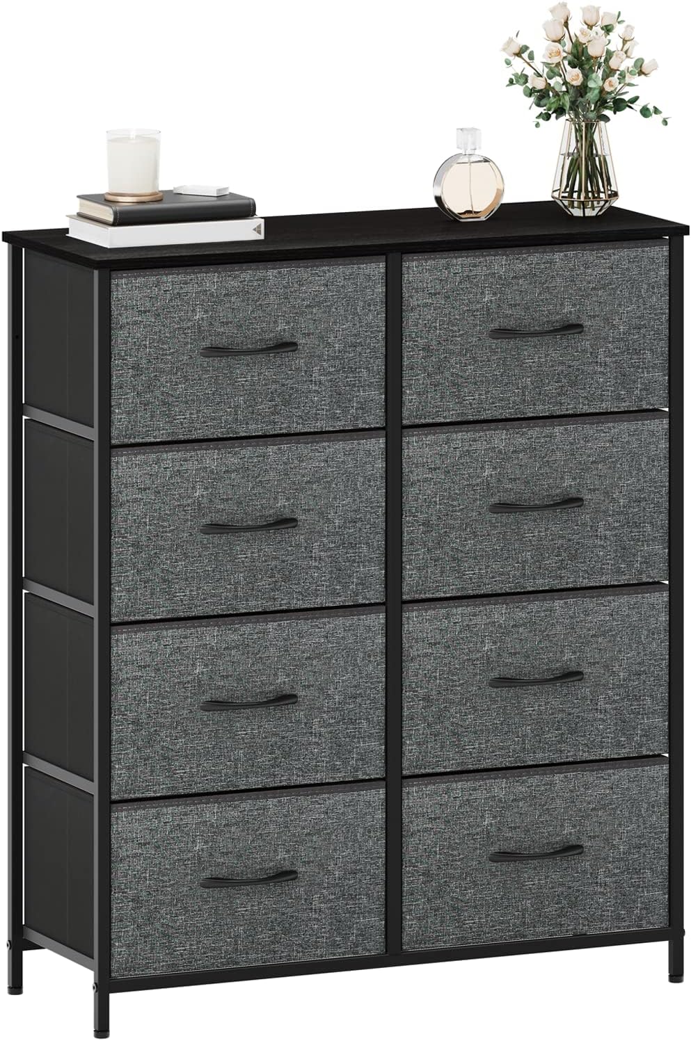 Amazon.com: Maxtown 8 Drawer Dresser, Storage Tower with Fabric Box ...