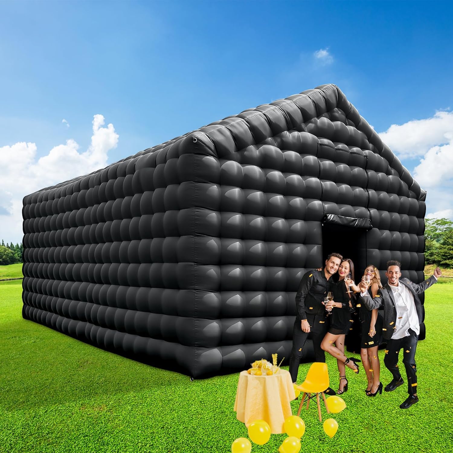 Amazon.com : CZGBRO Inflatable Nightclub, 30x16.5x14FT Disco Air Cube ...