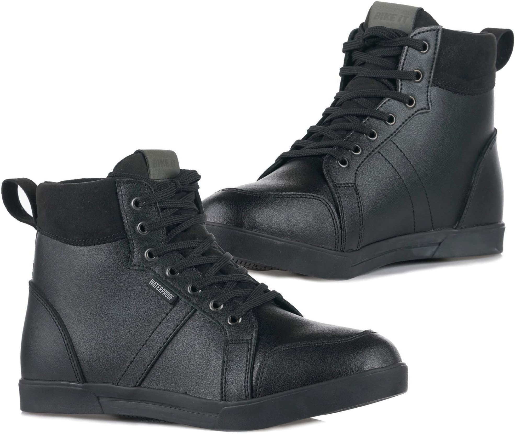 Texpeed Leather Motorcycle Boots For Men - Waterproof CE Approved ...