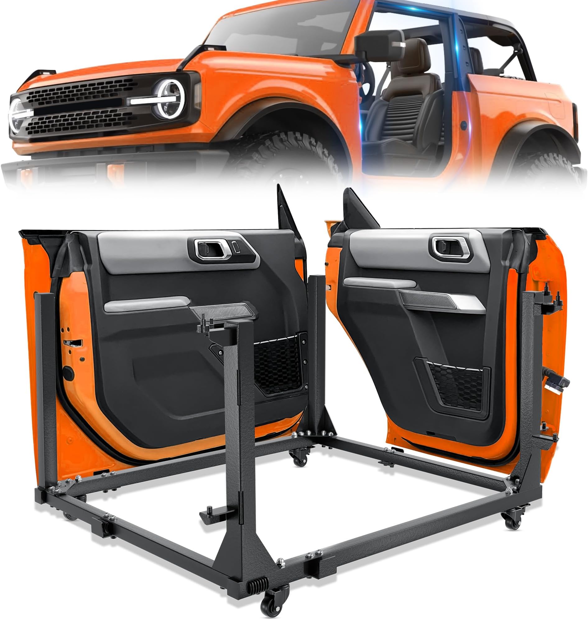 Amazon.com: TIOYAR Bronco Car Door Hanger Storage Rack Removable Cart ...