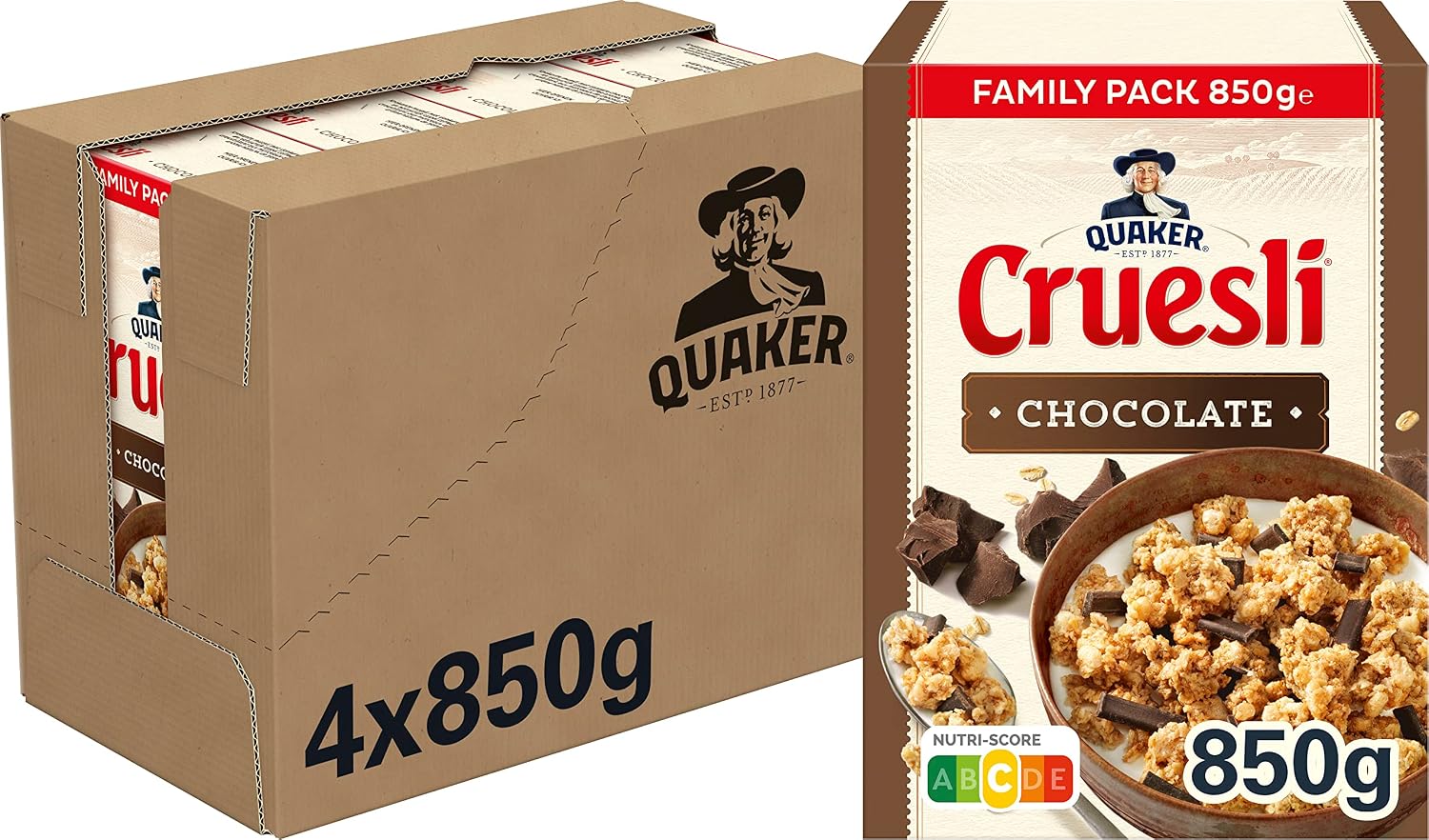 Quaker – Chocolate Cruesli – 29.98 oz – Yaxa Colombia