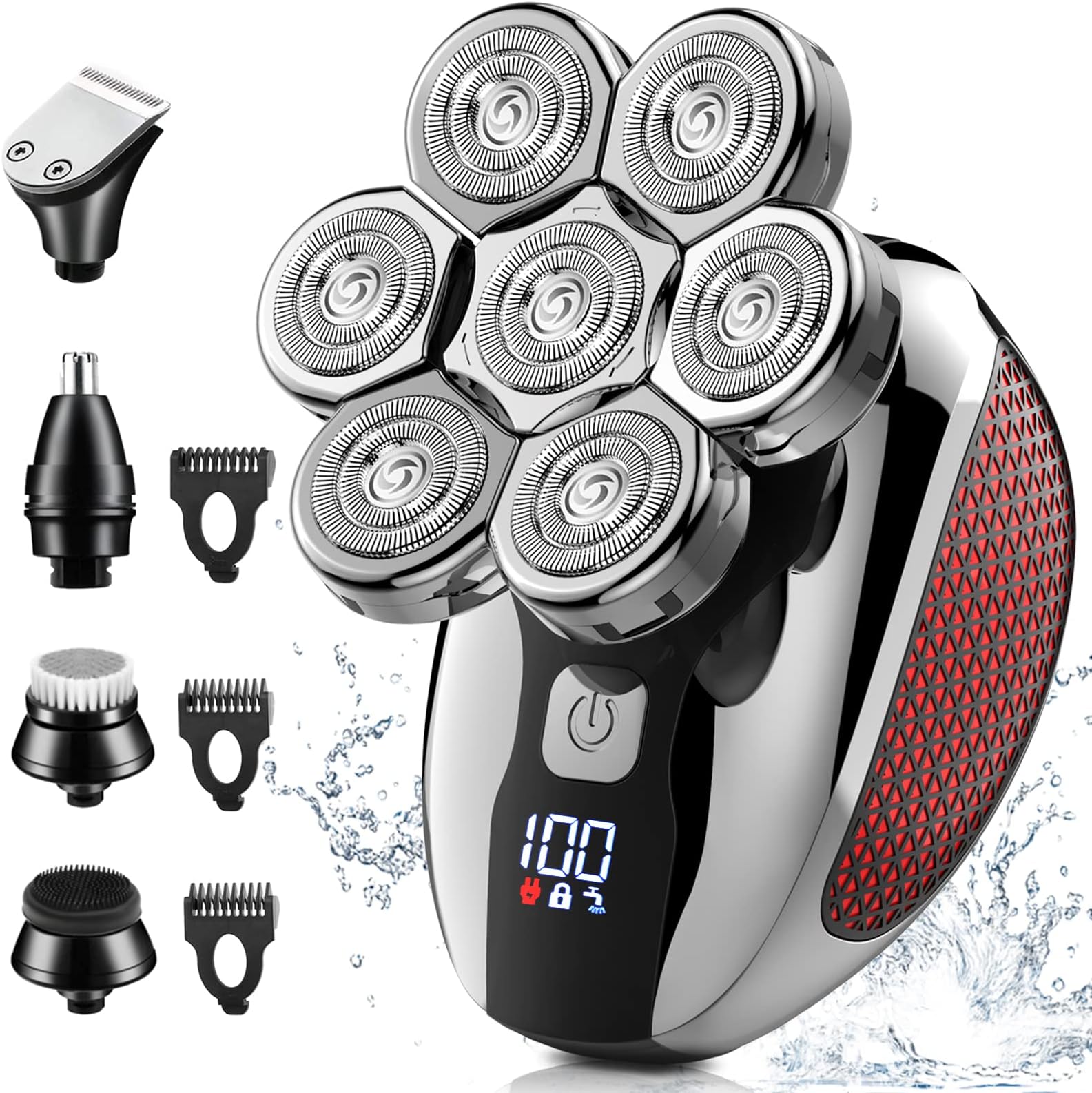 Amazon.com: Head Shavers for Bald Men, Magnetic 7D Electric Razor IPX8 ...