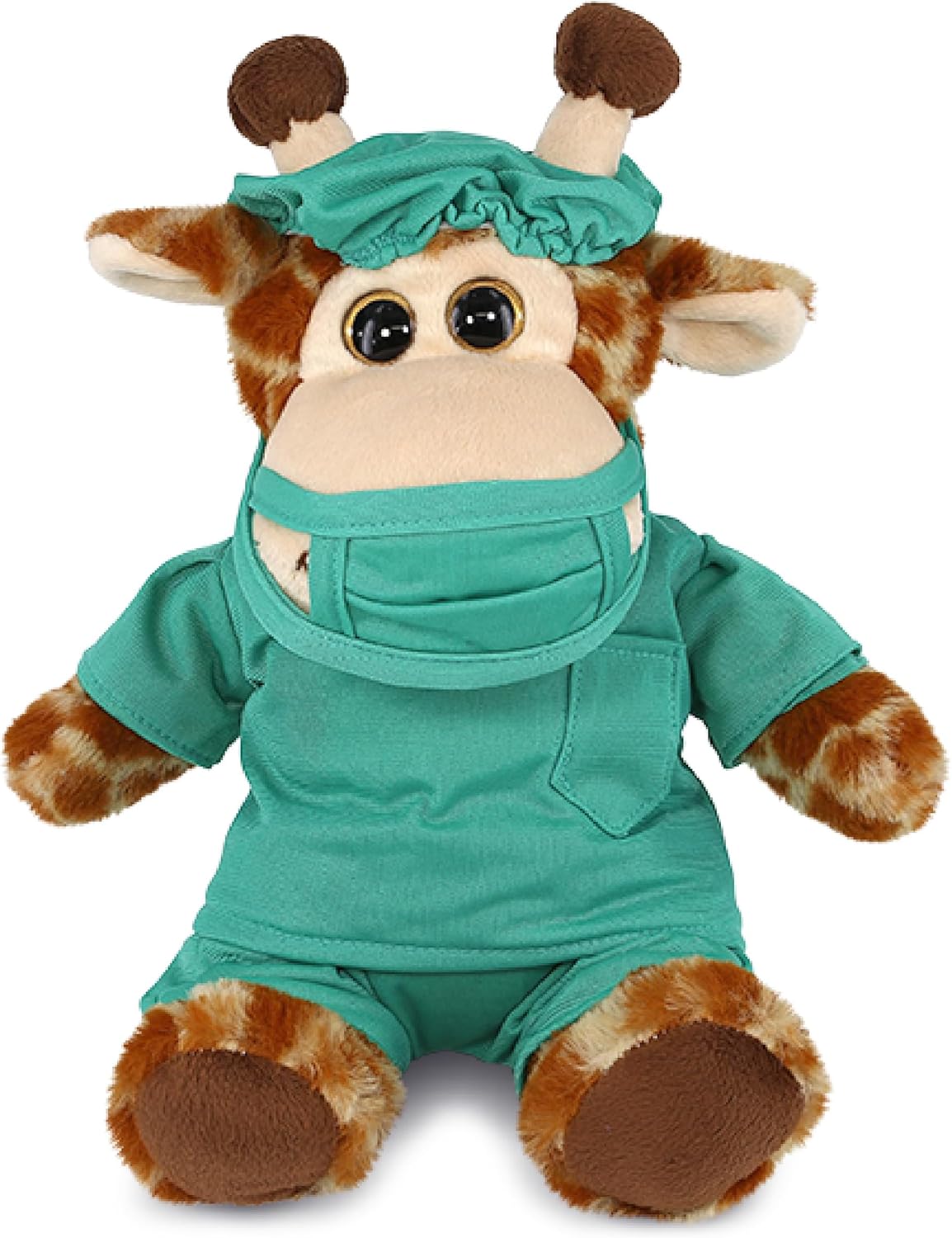 Amazon.com: DolliBu Sitting Giraffe Doctor Plush Toy - Super Soft ...