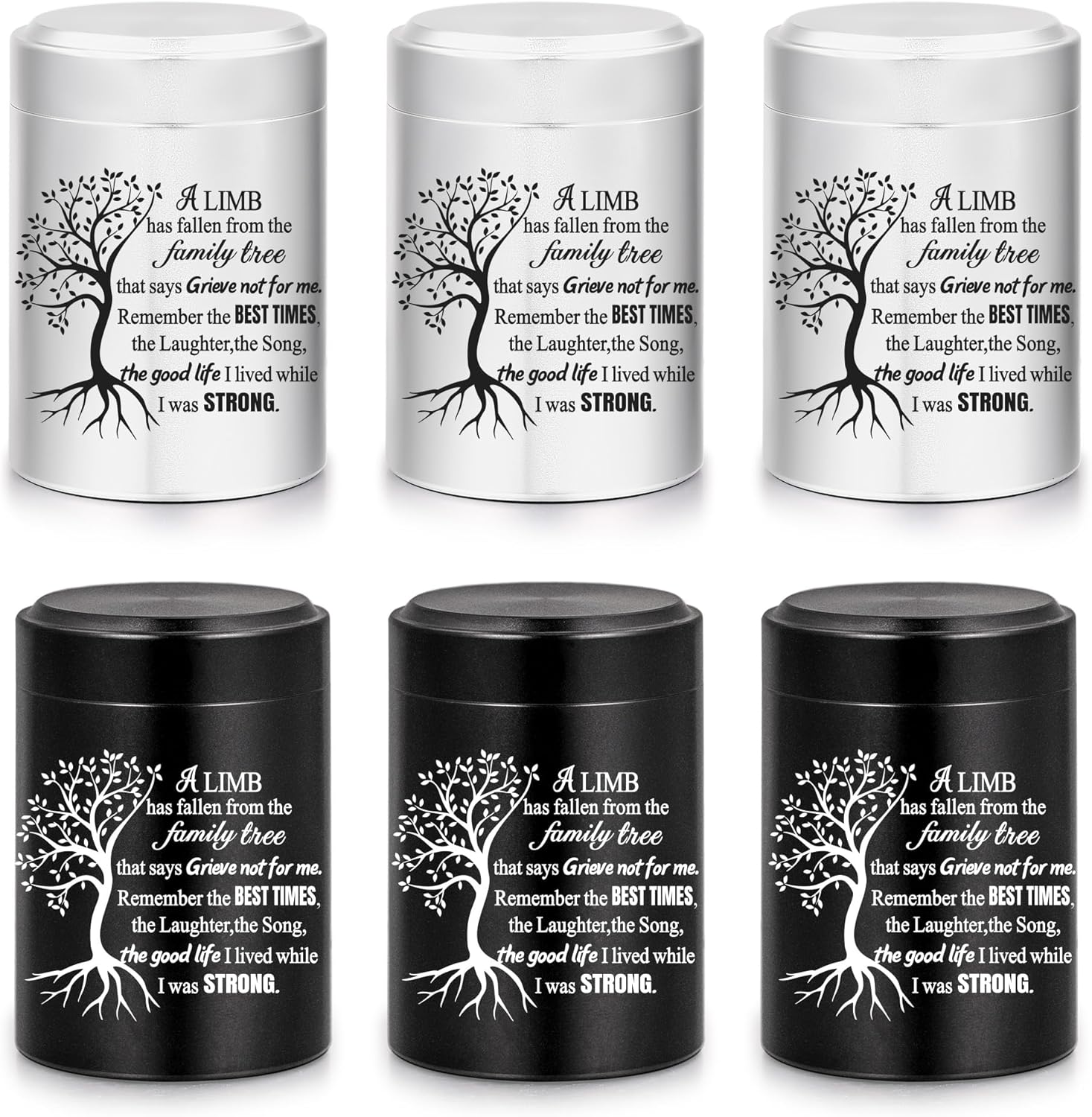 Amazon.com: Small Urns for Human Ashes-Set of 6- Family Tree Cremation ...