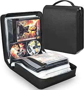 OUUTMEE DVD Case 136 DVDs, Storage CDs with Booklet Inserts, Media ...