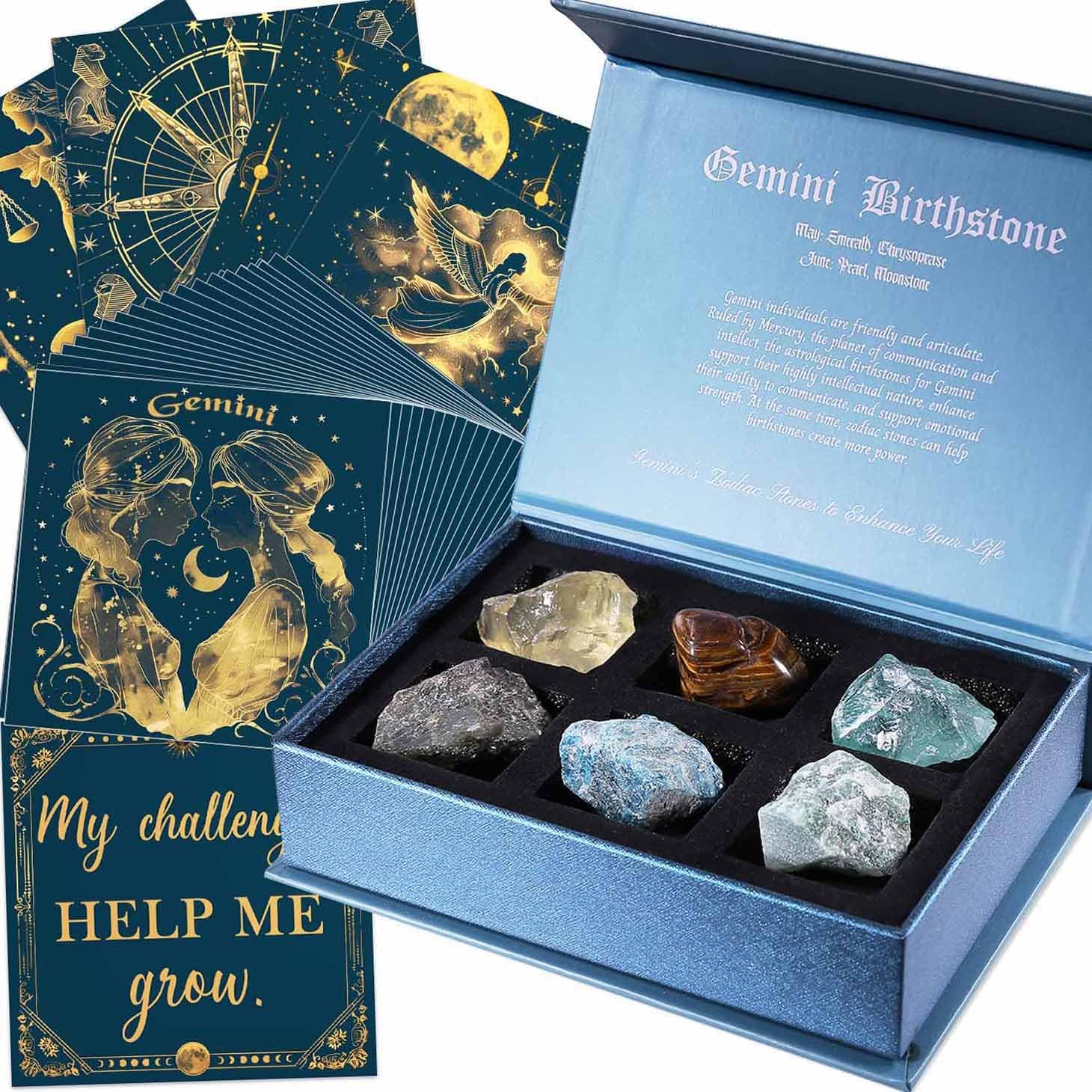 Amazon.com: Faivykyd Gemini Birthday Crystals Gifts - w/50 Daily ...
