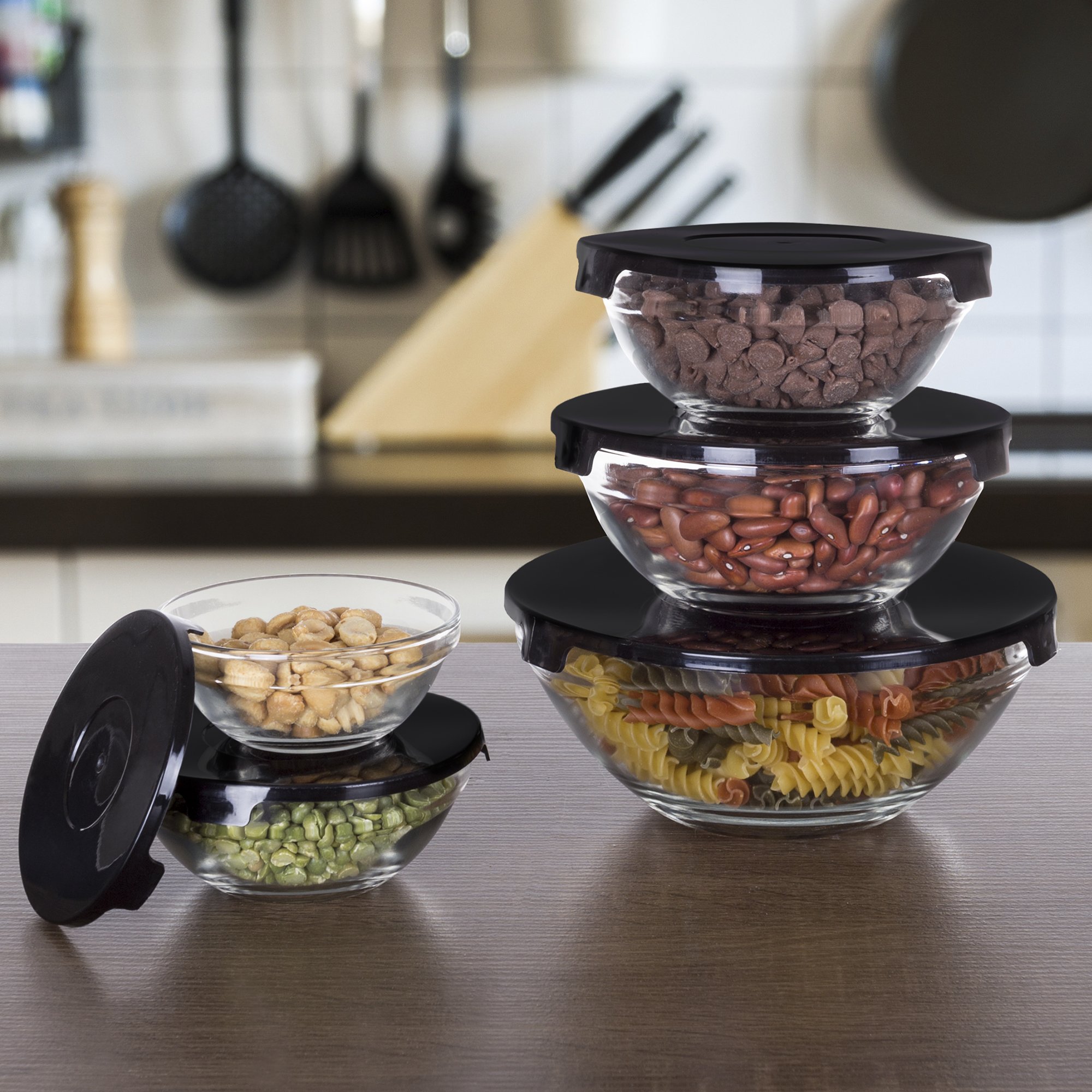 Chef Buddy Glass Food Storage Containers With Snap Lids 10 Piece Set With Multiple Bowl Sizes chef-buddy-glass-food-storage-containers-with-snap-lids-10-piece-set-with-multiple-bowl-sizes
