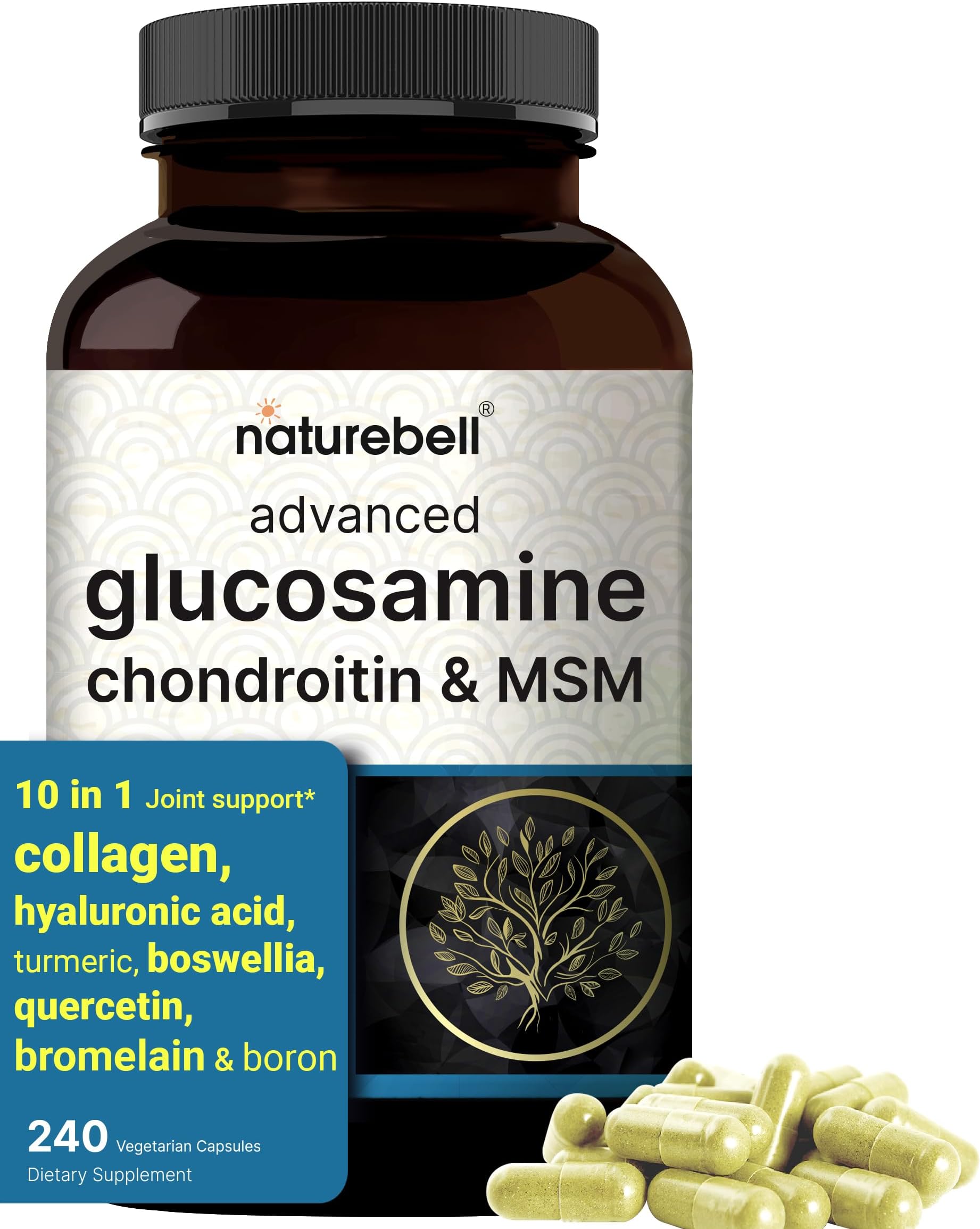 Amazon.com: KIRKLAND Signature Glucosamine with MSM, 375 Tablets ...
