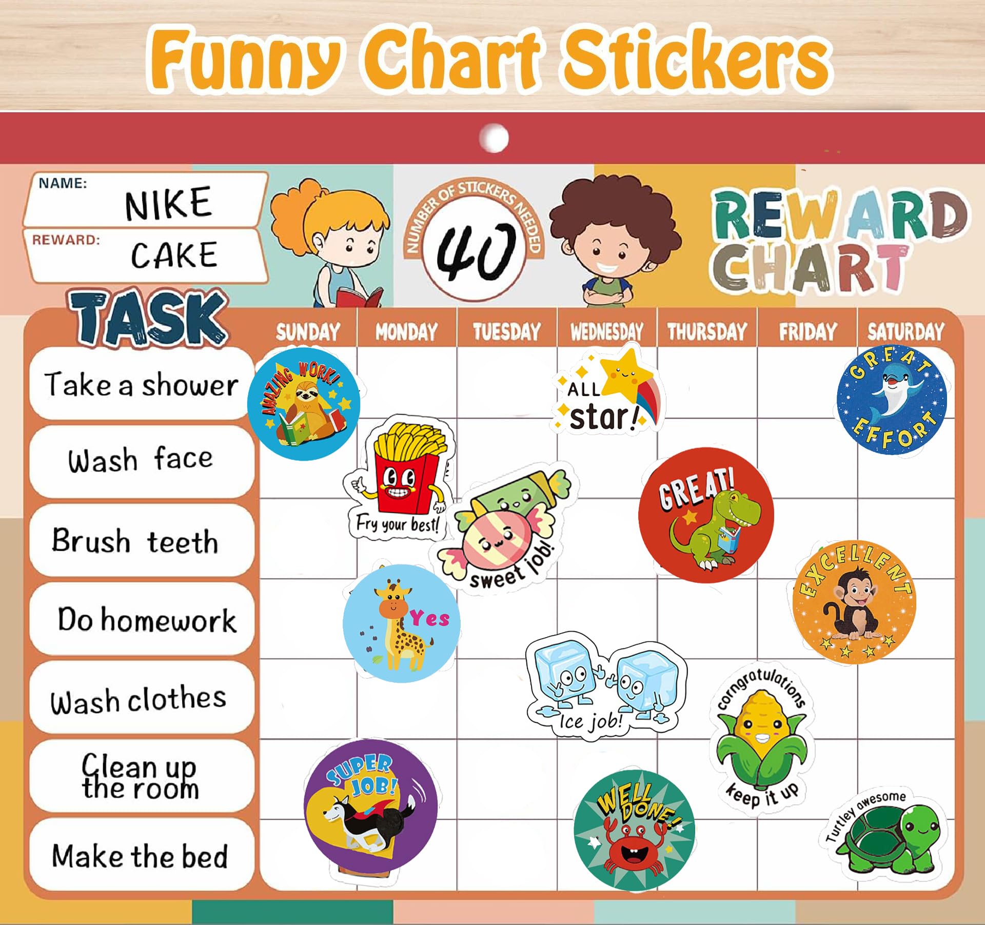 Snapklik.com : 3 Rolls Reward Stickers For Kids Classroom 1500 Pcs ...