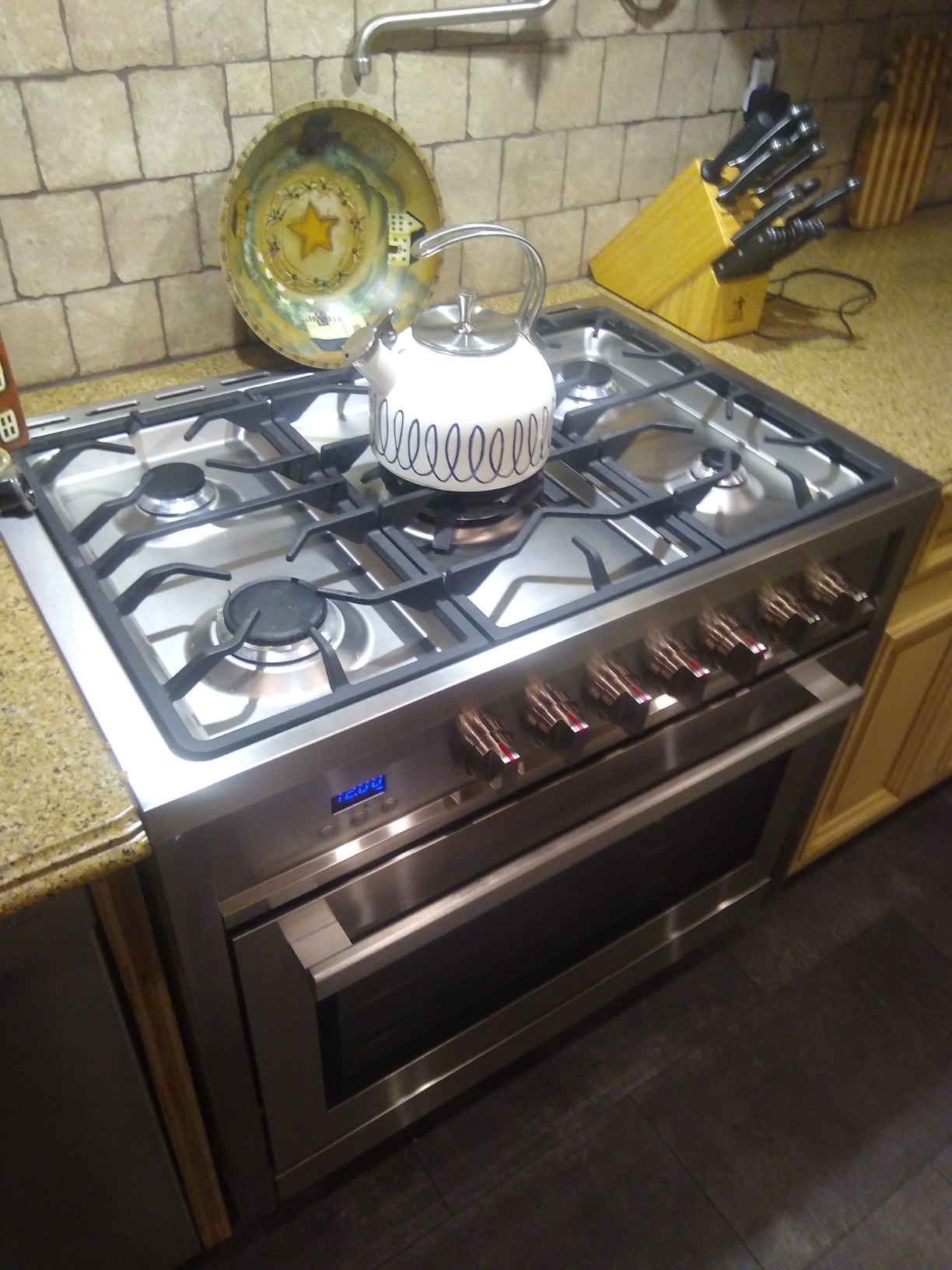 $56/mo - Finance COSMO F965 36 in. 220/240V Dual Fuel Range with 5 Gas ...